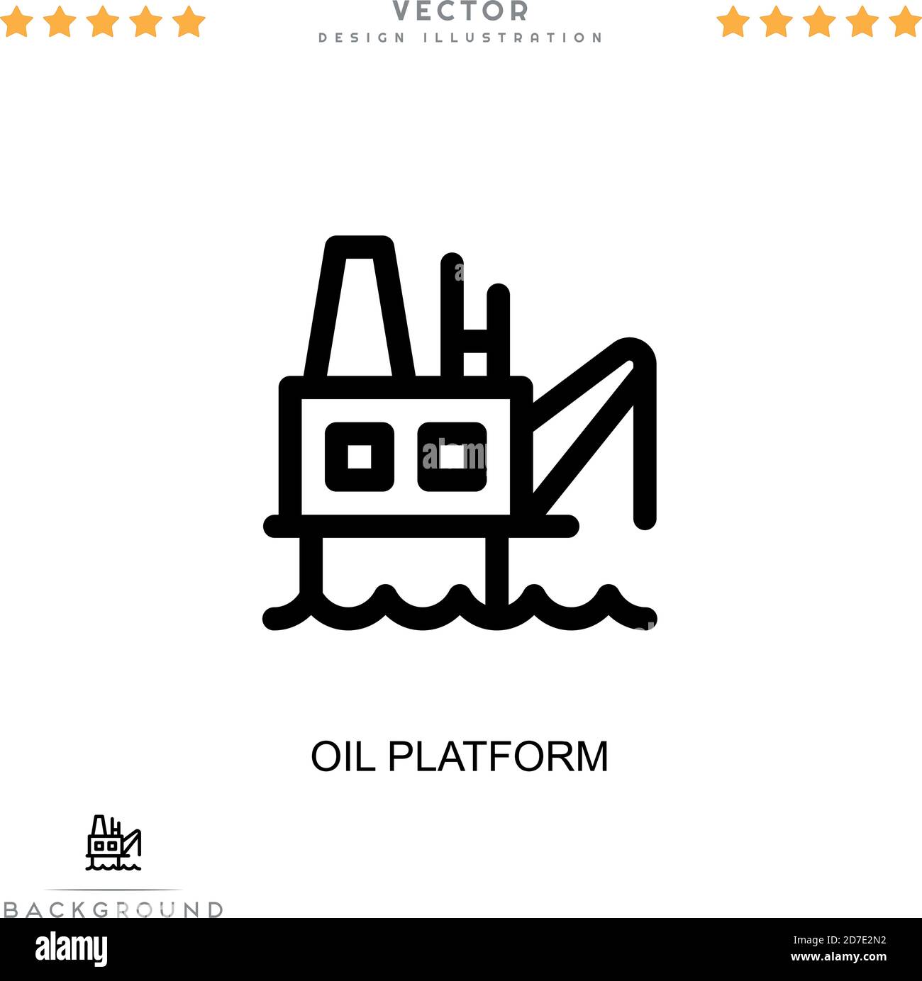 Oil platform icon. Simple element from digital disruption collection ...