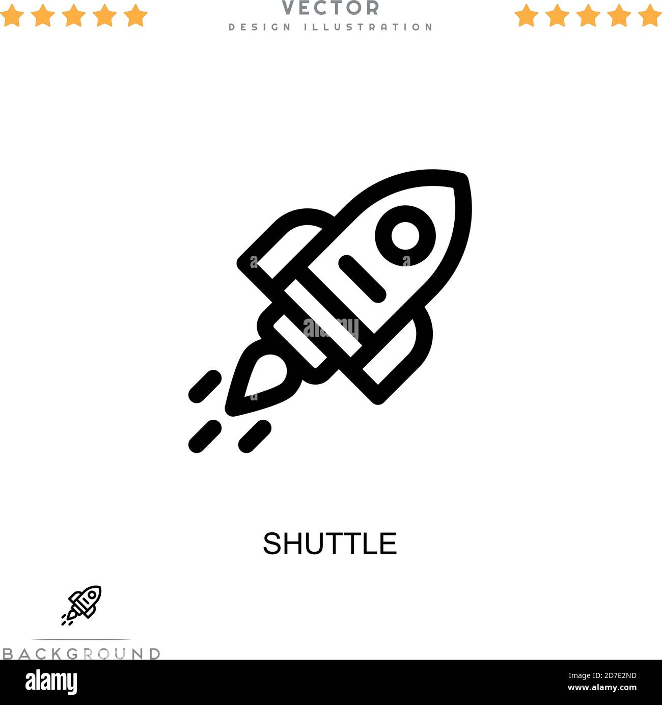 Shuttle icon. Simple element from digital disruption collection. Line ...