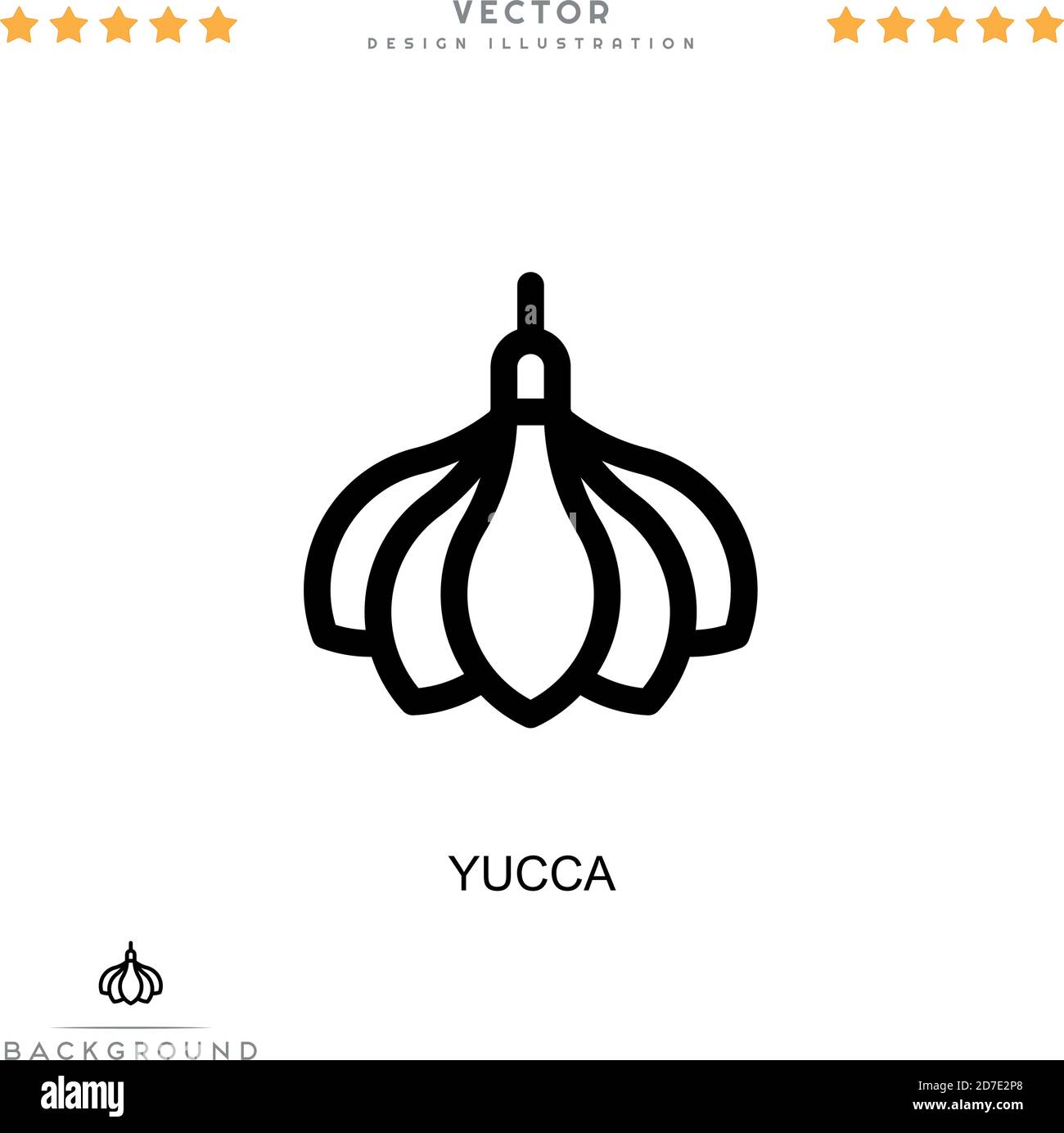 Yucca icon. Simple element from digital disruption collection. Line ...