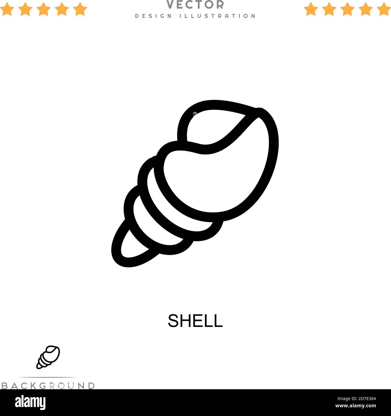 Shell icon. Simple element from digital disruption collection. Line ...