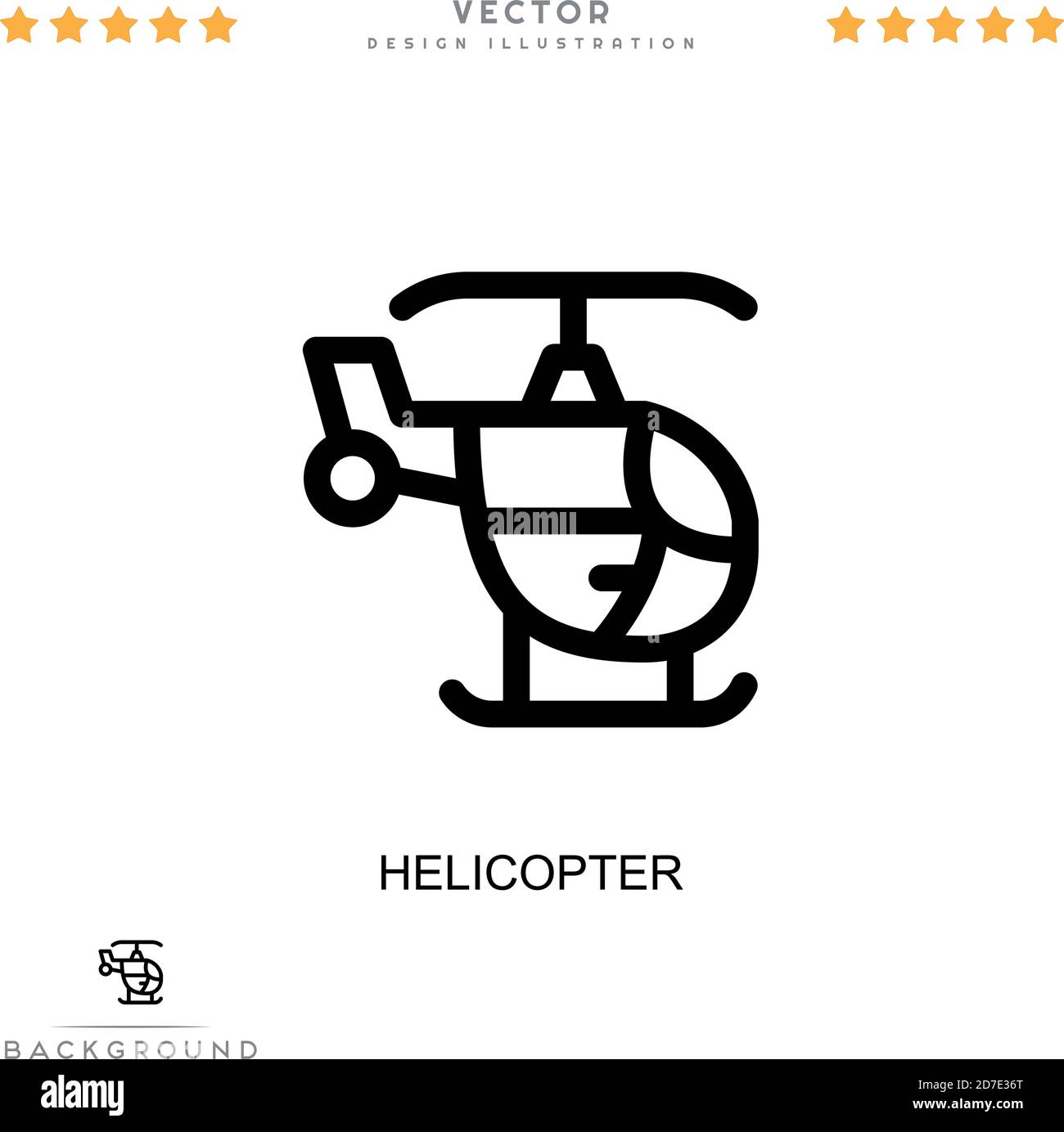 Helicopter icon. Simple element from digital disruption collection ...