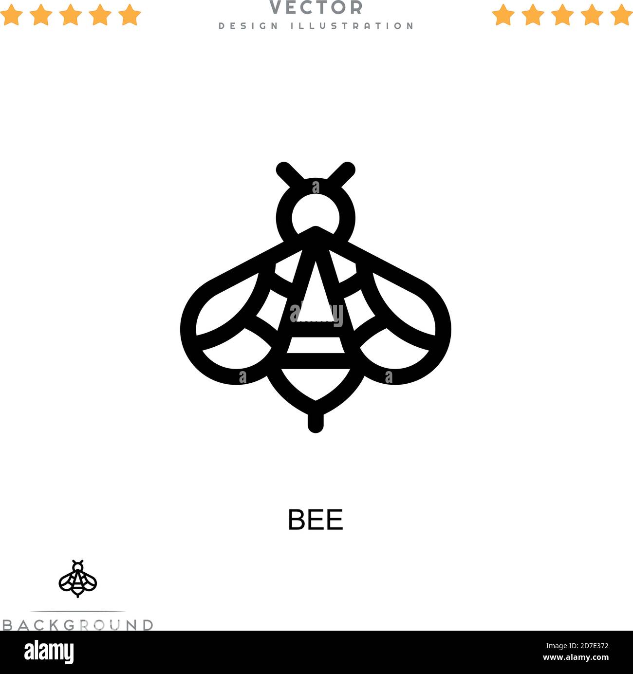 Bee icon. Simple element from digital disruption collection. Line Bee ...