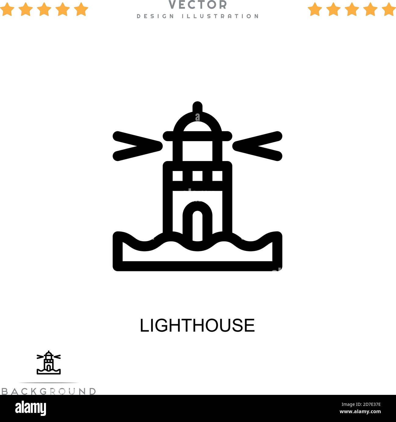Lighthouse icon. Simple element from digital disruption collection ...