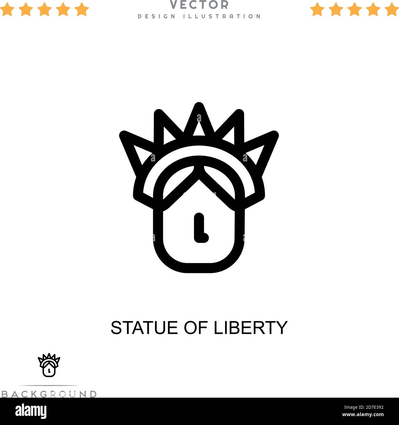 Statue of liberty icon. Simple element from digital disruption ...