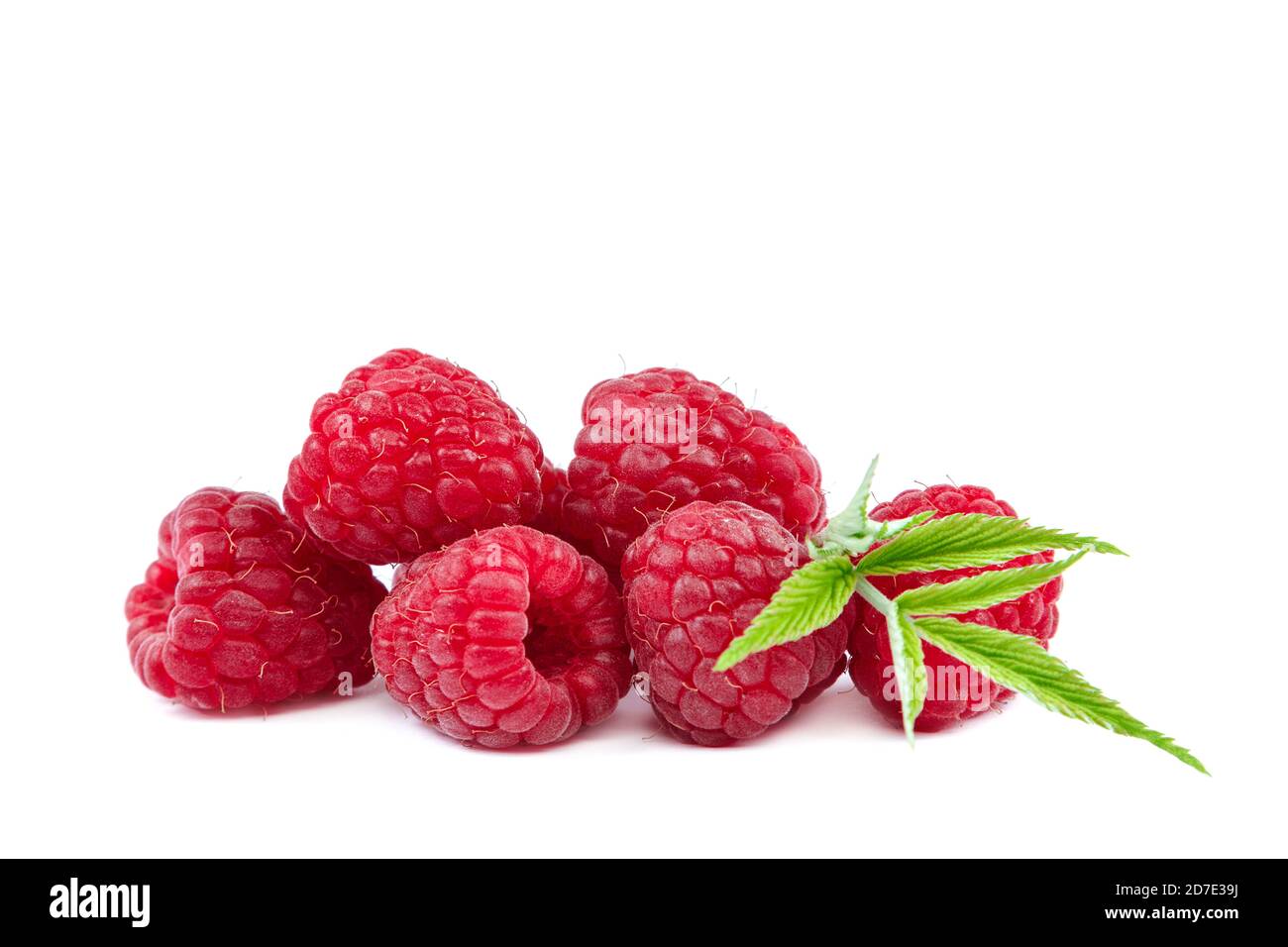 Fruits raspberries isolated on a white background Stock Photo - Alamy