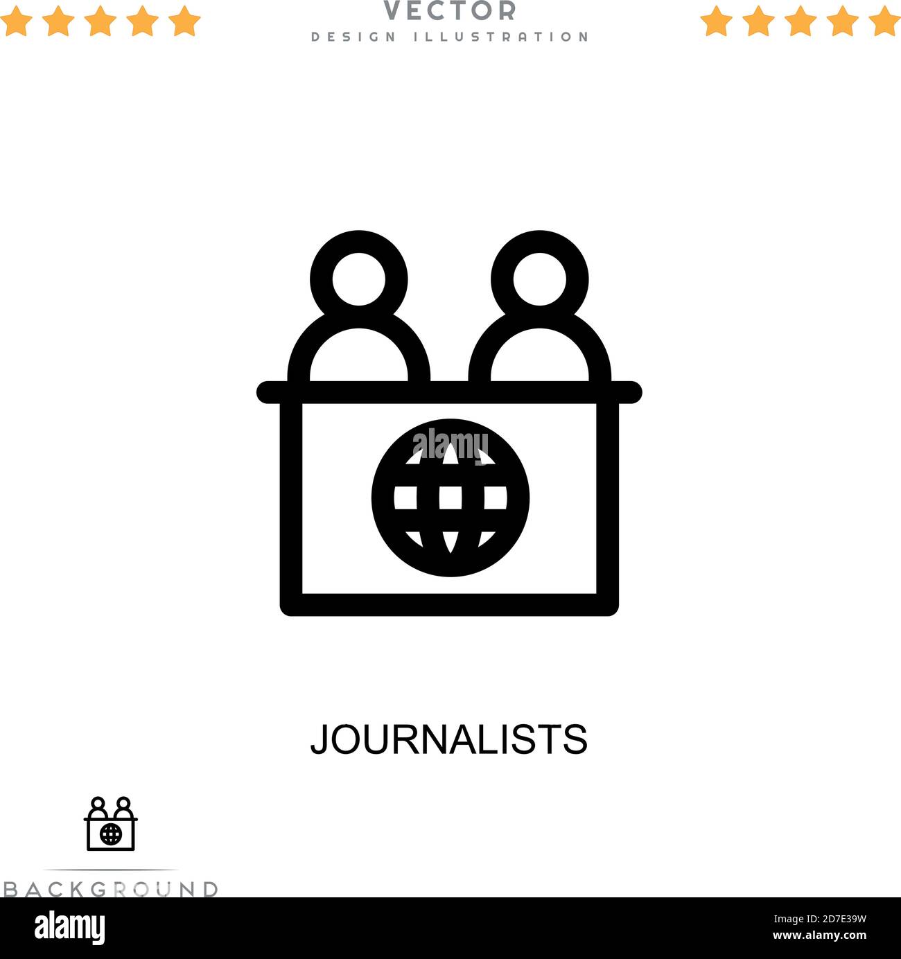 Journalists icon. Simple element from digital disruption collection ...