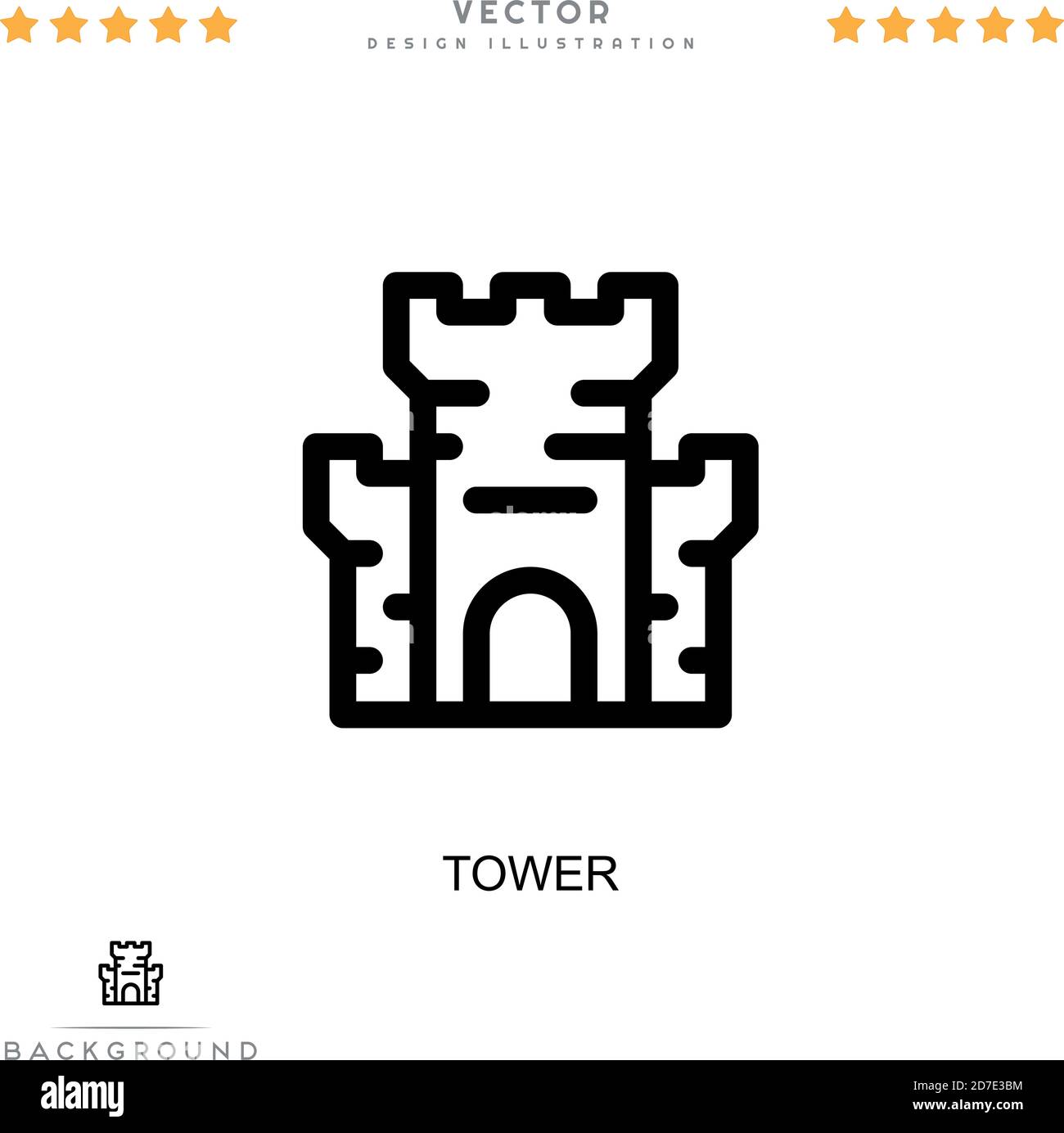 Tower icon. Simple element from digital disruption collection. Line ...