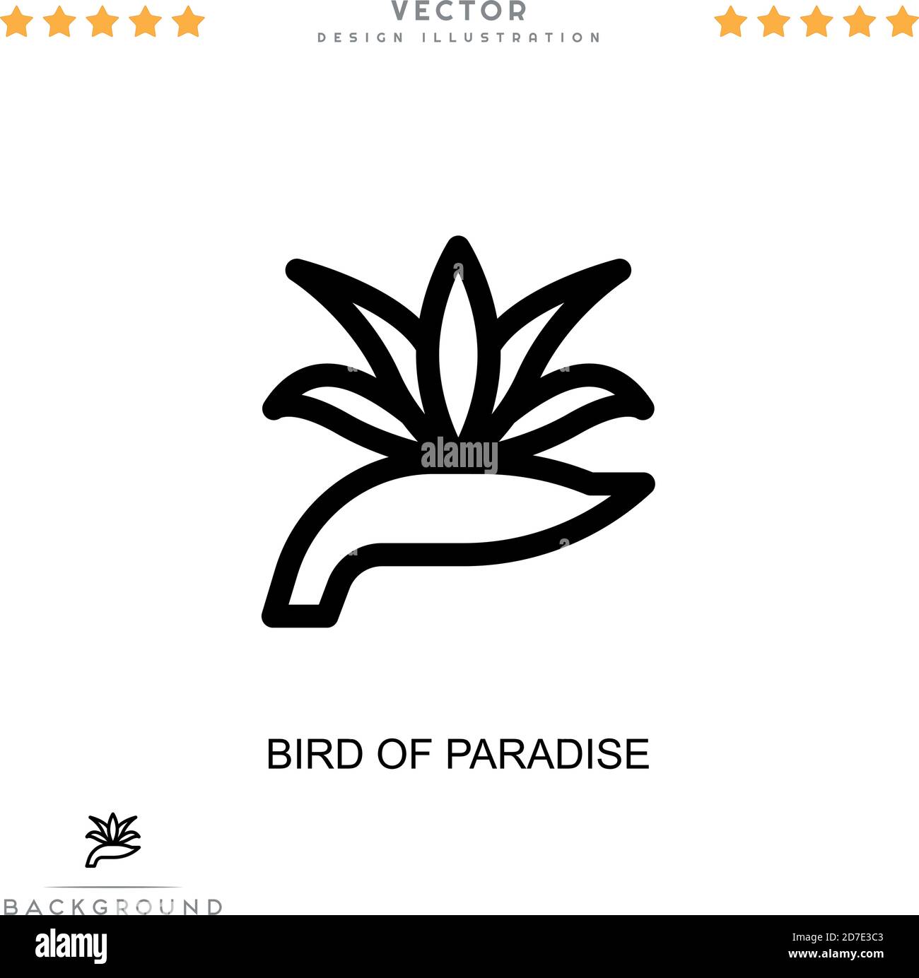 Bird of paradise icon. Simple element from digital disruption ...