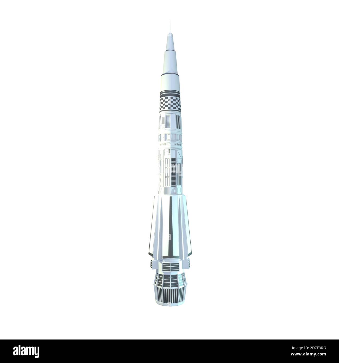 space rocket isolated on white background 3d illustration Stock Photo ...