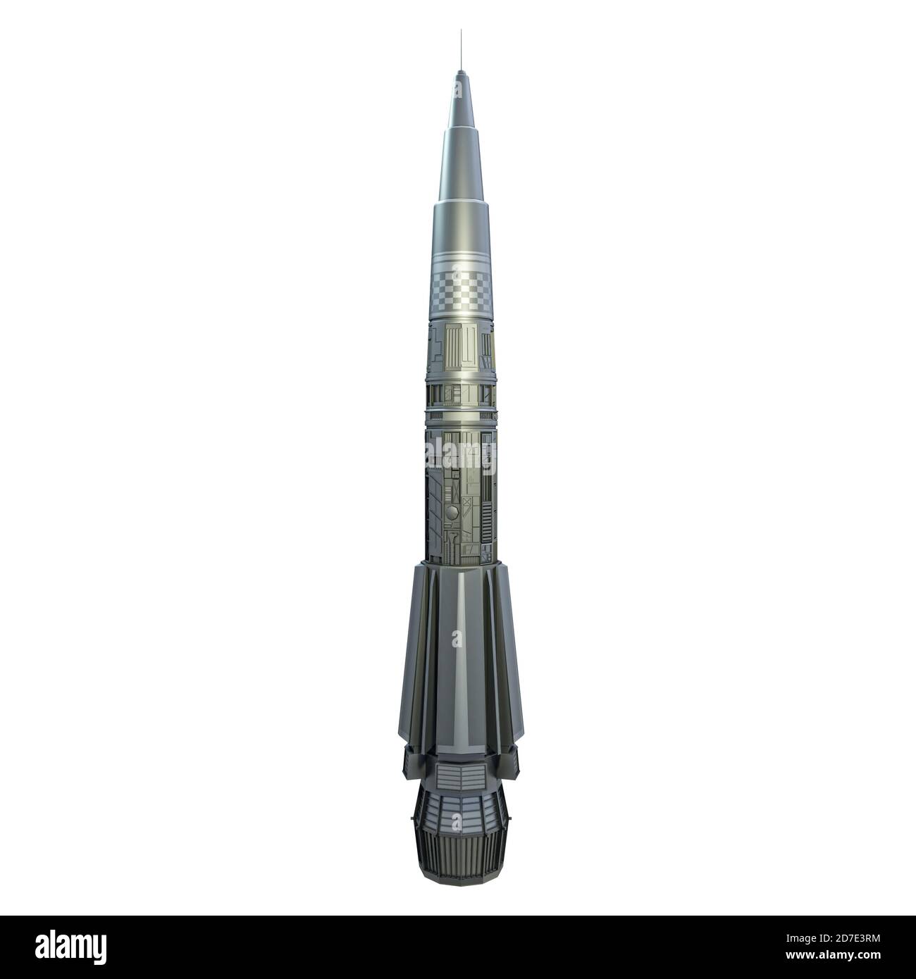 space rocket isolated on white background 3d illustration Stock Photo ...