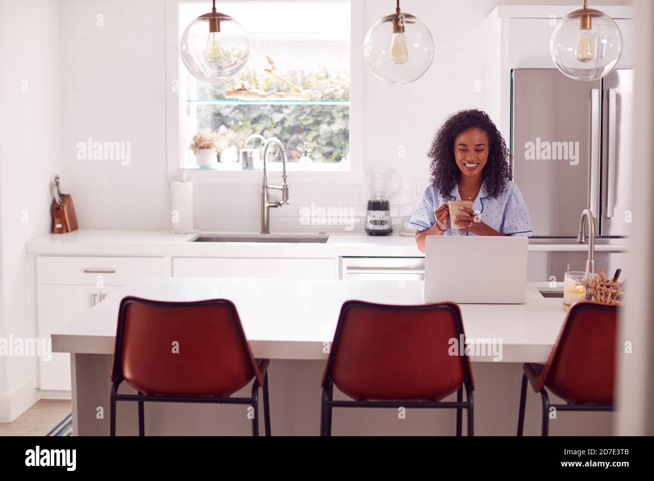 Working from home pyjamas hi-res stock photography and images - Alamy