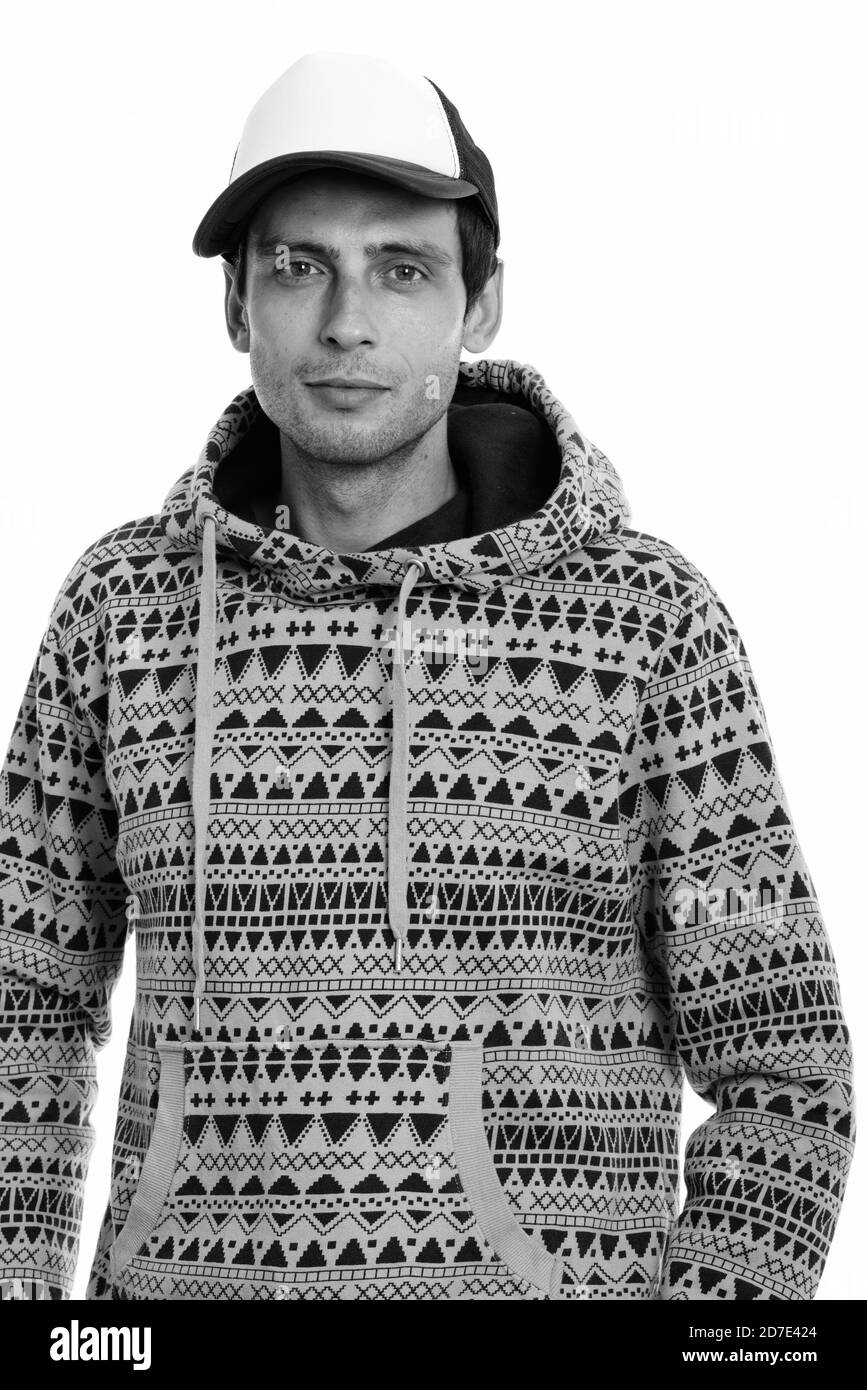 Wearing cap Black and White Stock Photos & Images - Alamy