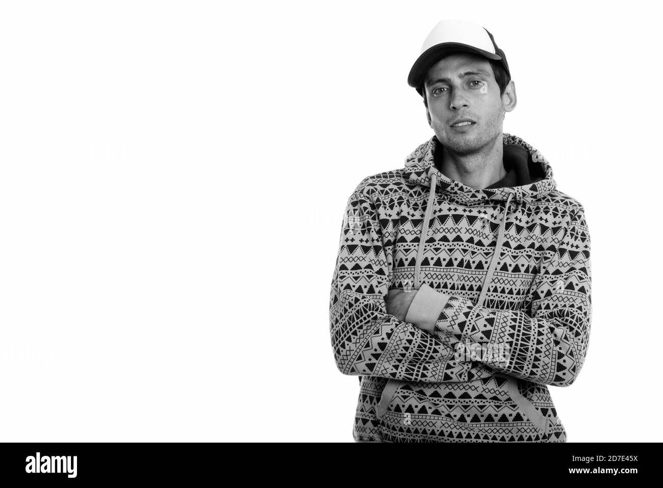 Man wearing white cap Cut Out Stock Images & Pictures - Alamy