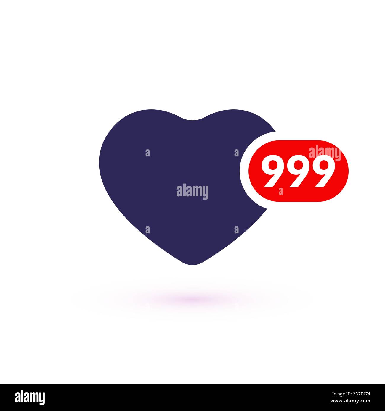 Like counter, comment follower and notification symbol Stock Vector ...