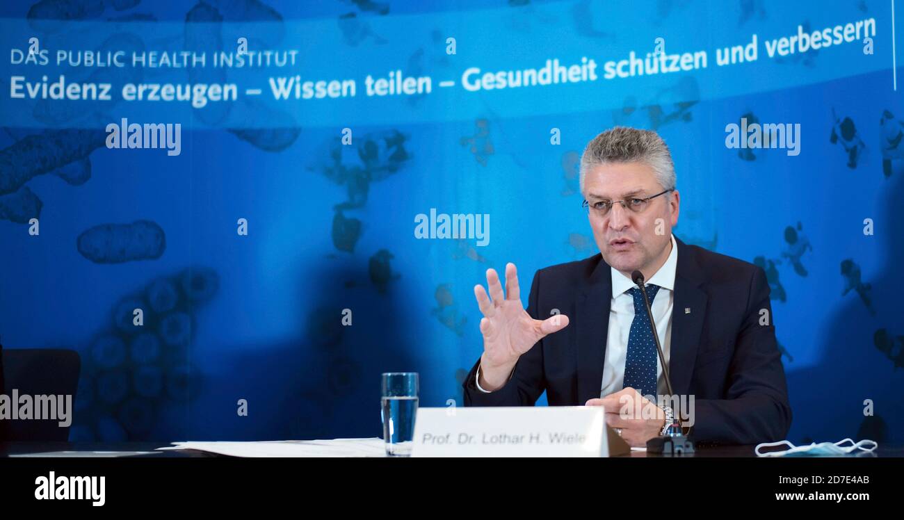 Berlin, Germany. 22nd Oct, 2020. Lothar Wieler, head of the German ...