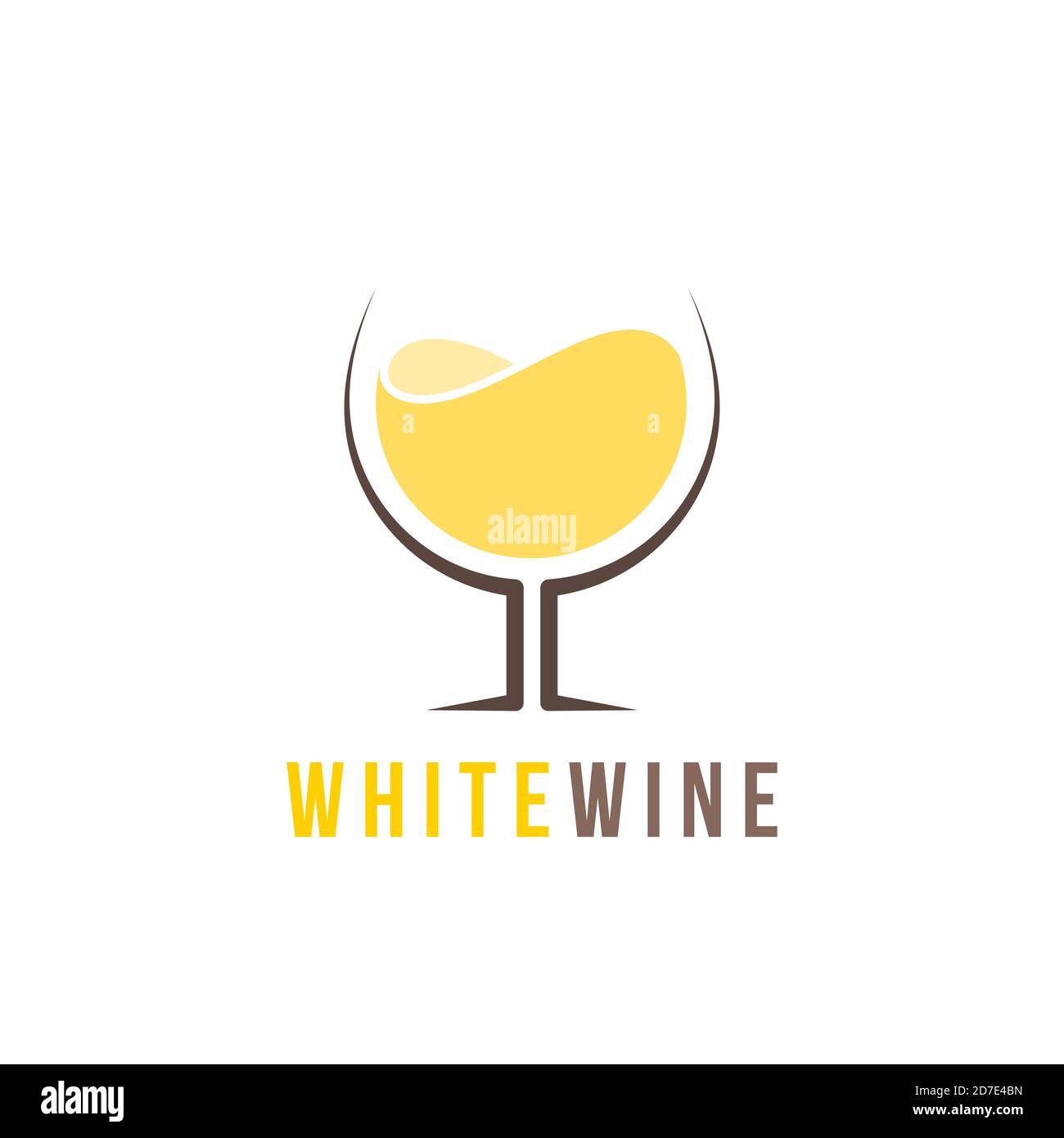 White wine logo template Stock Vector Image & Art - Alamy
