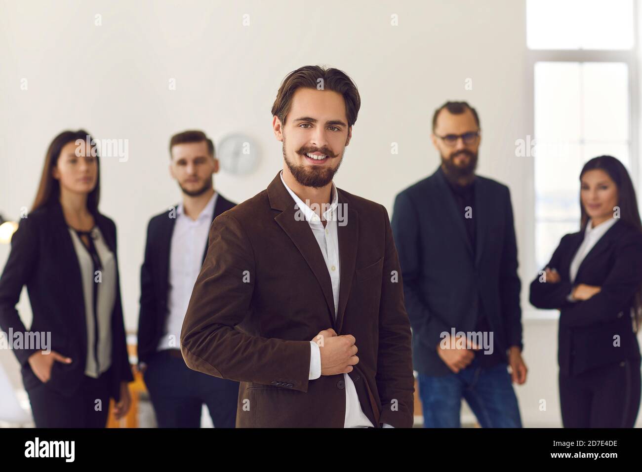 Team of office workers hi-res stock photography and images - Alamy