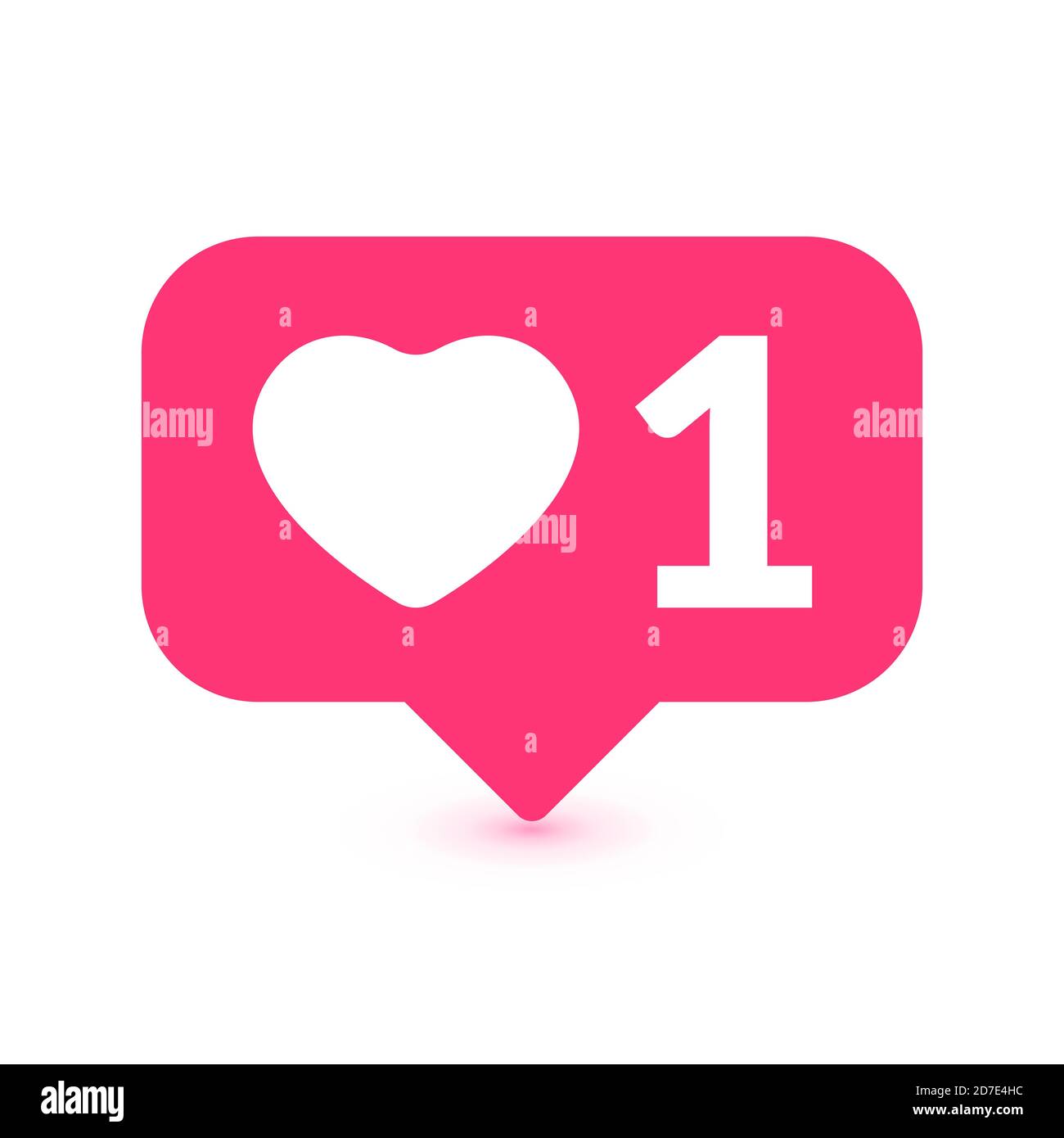 Like counter, comment follower and notification symbol Stock Vector ...