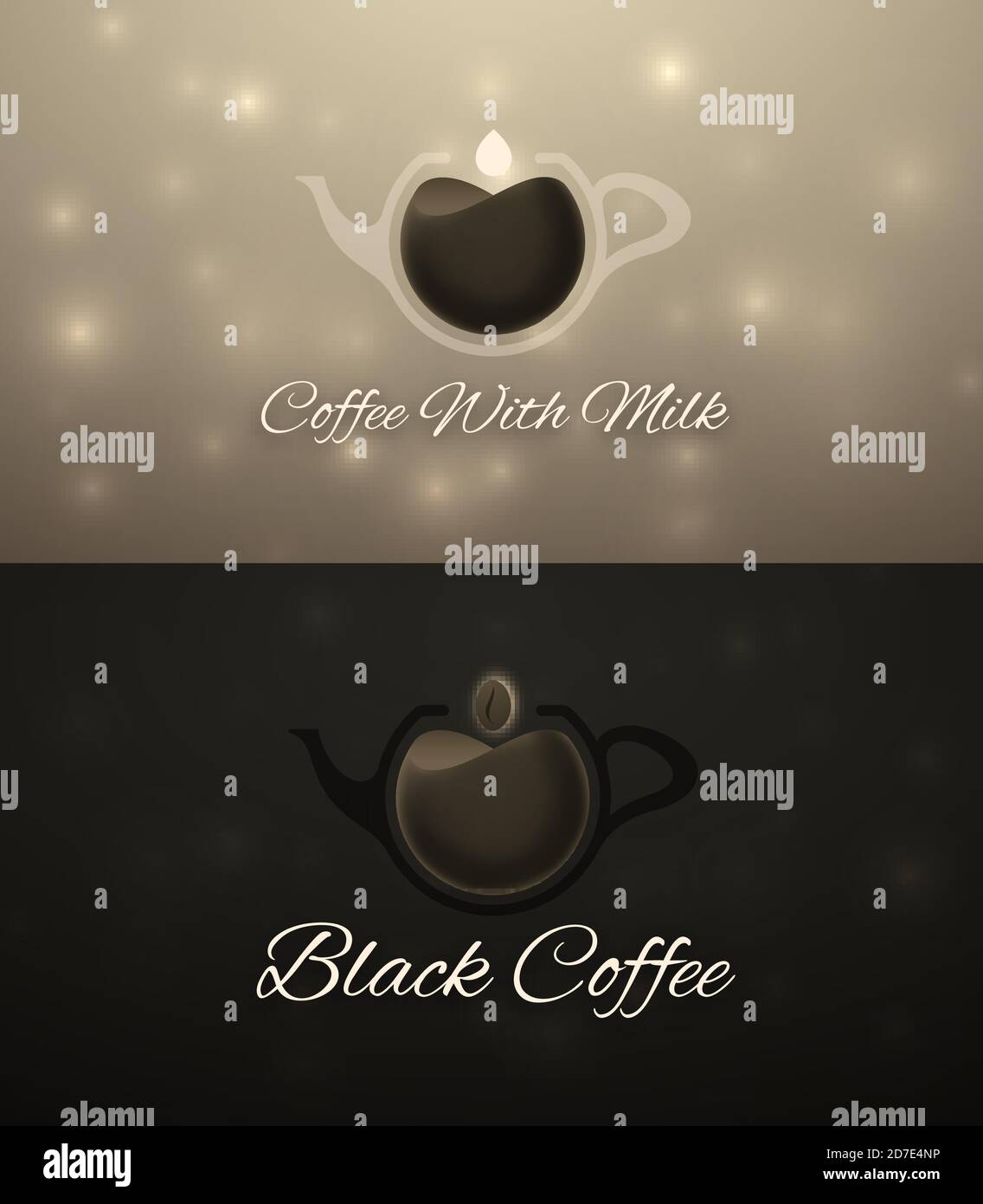 Set of horizontal coffee banners Stock Vector Image & Art - Alamy