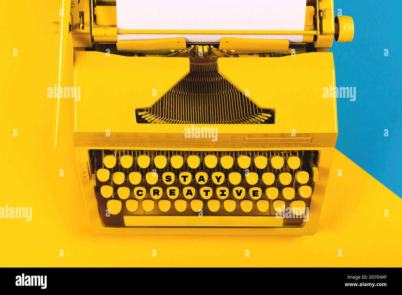 Stay creative written on typewriter buttons. Creativity concept Stock ...