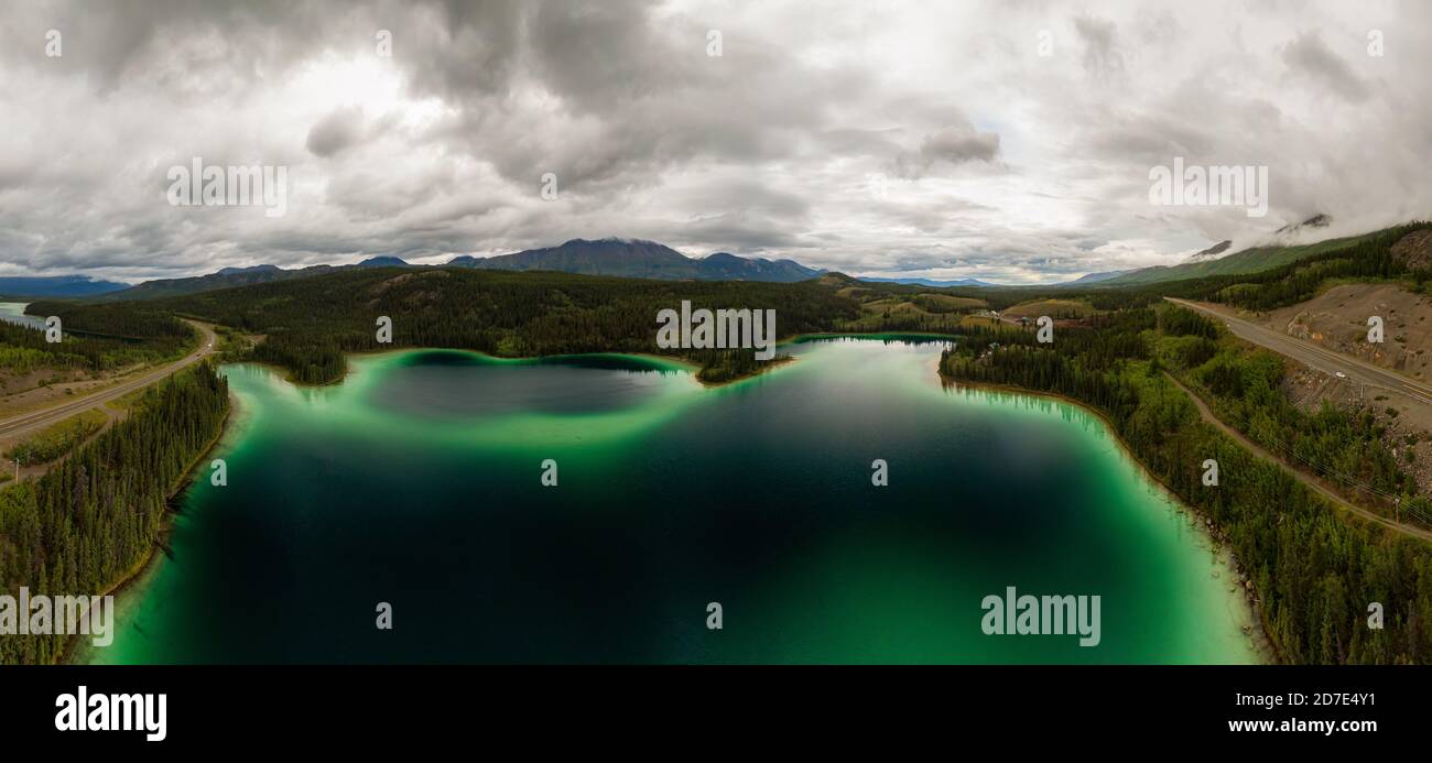 Aerial View of Canadian Nature Landscape Stock Photo - Alamy