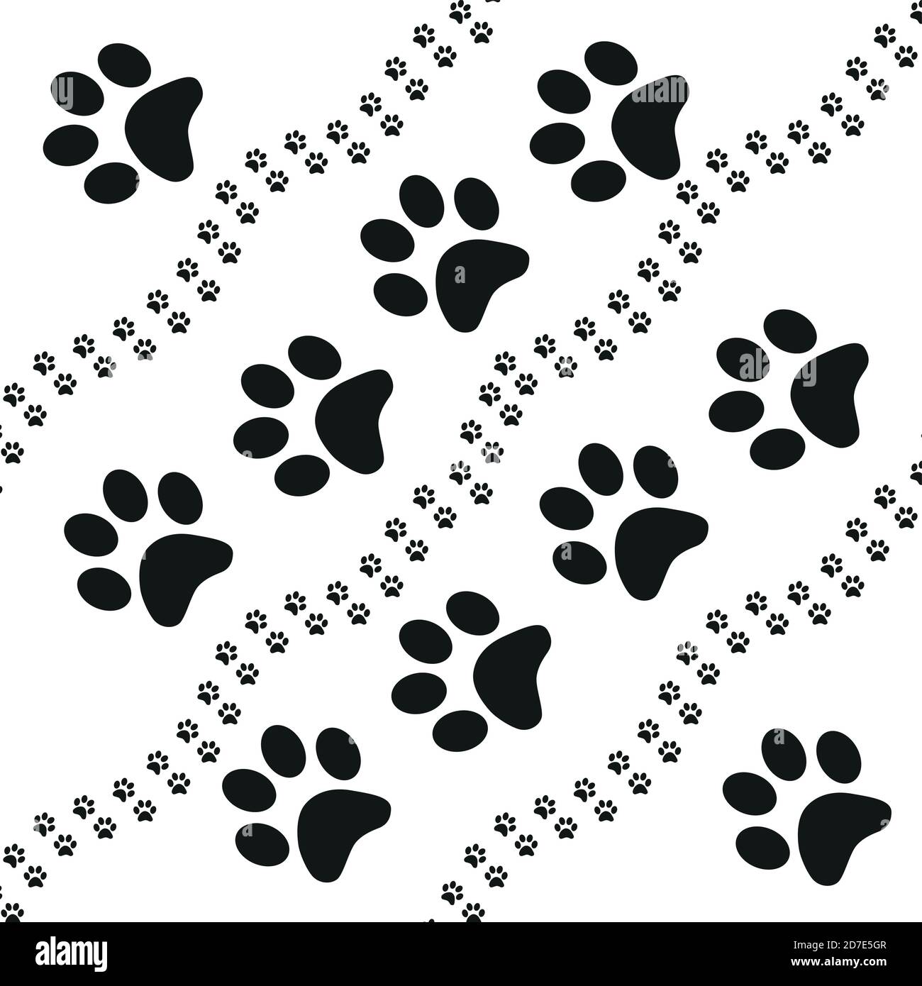 Animal footprint seamless pattern Stock Vector Image & Art - Alamy