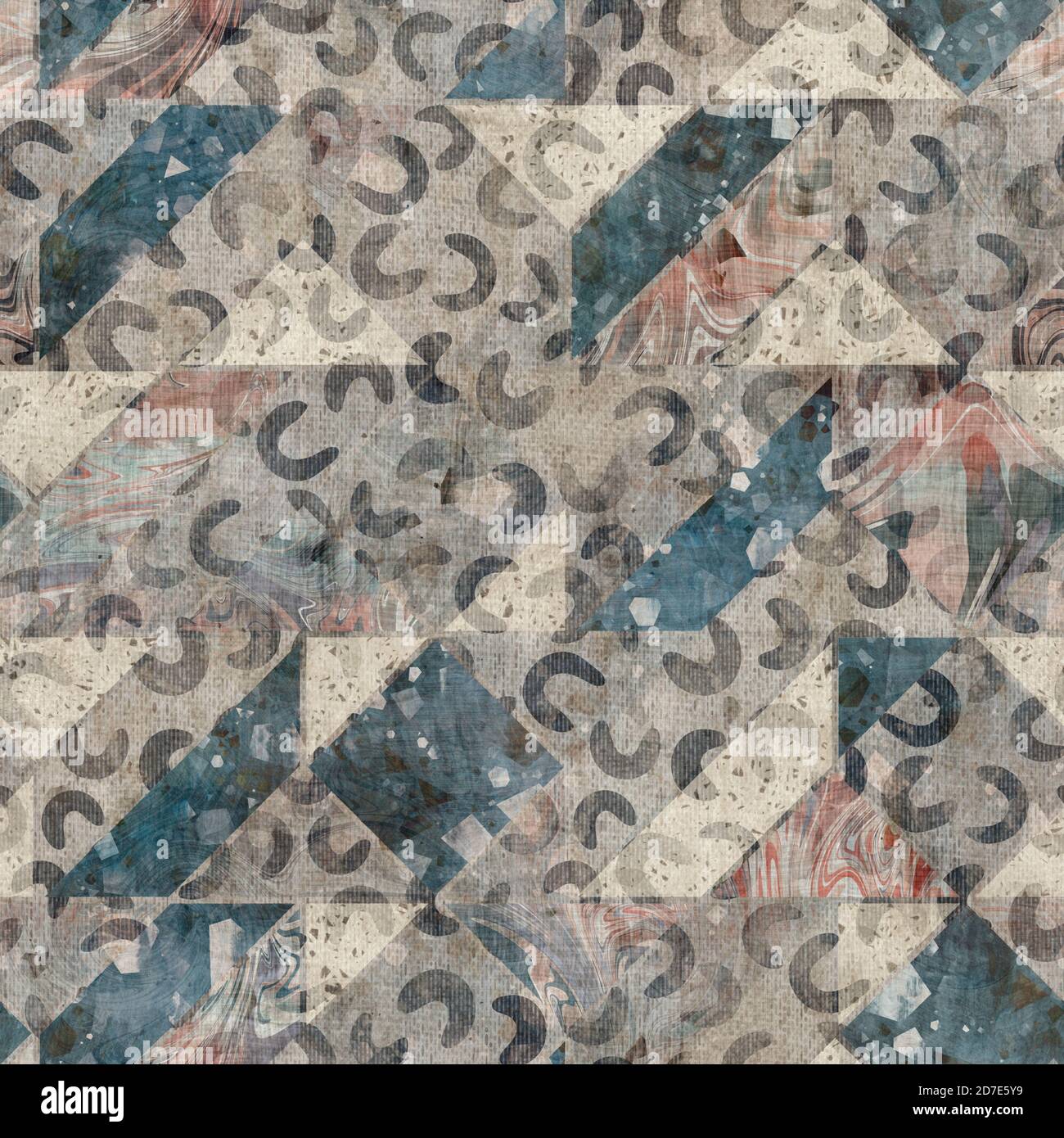 Chic formal grungy geo texture seamless pattern Stock Photo - Alamy