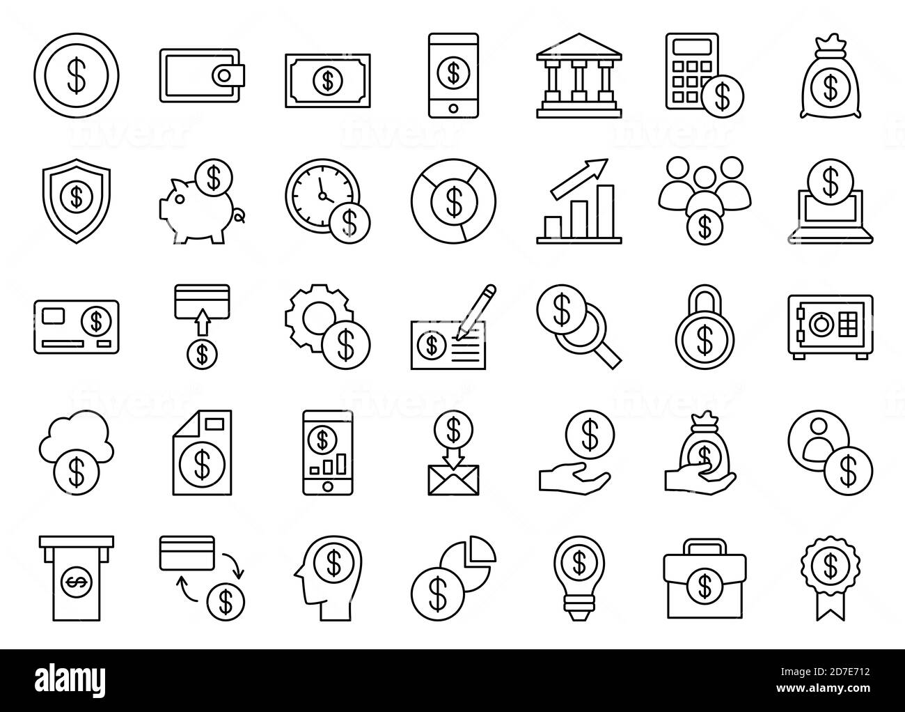 Check price line icon Cut Out Stock Images & Pictures - Alamy