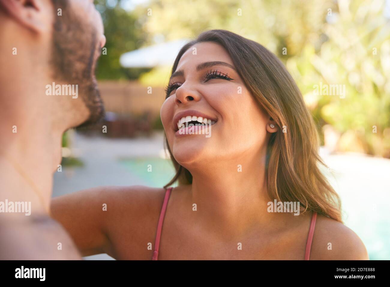 Enjoying pool party hi-res stock photography and images - Alamy