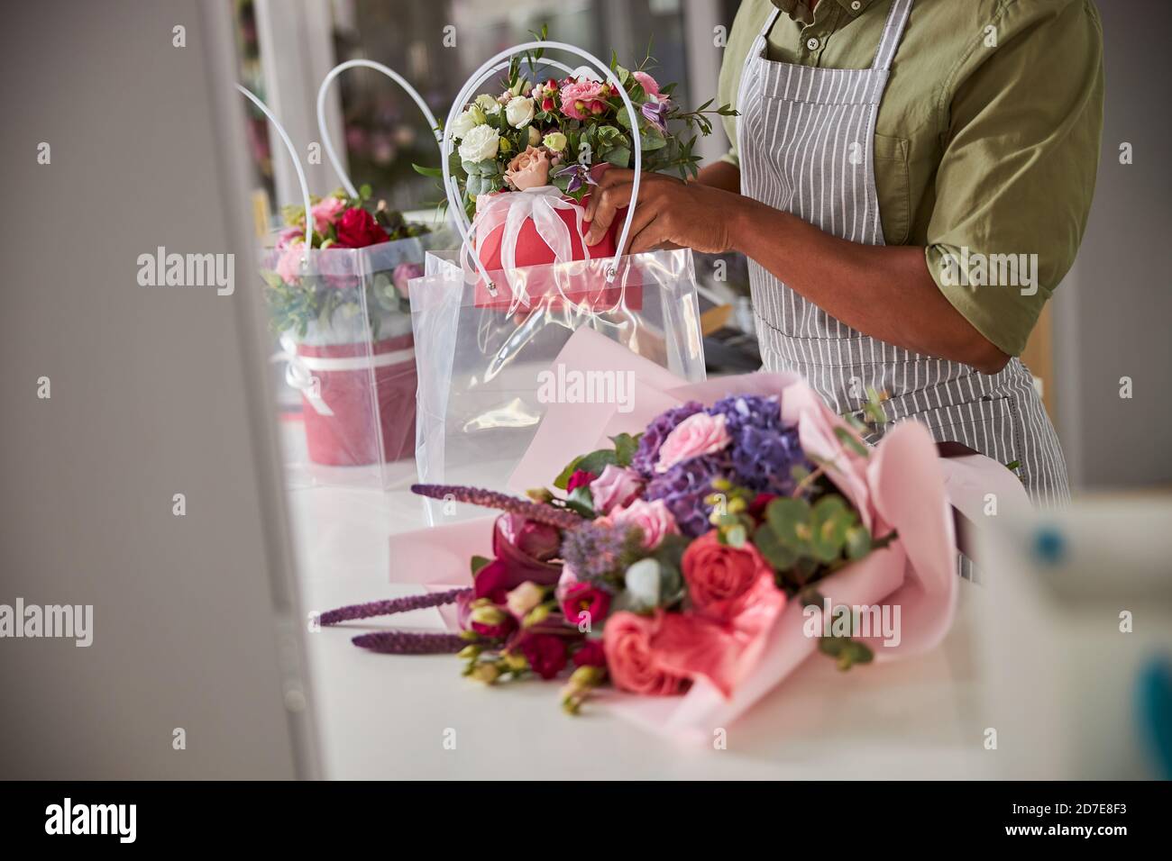 Man loading flowers hi-res stock photography and images - Alamy