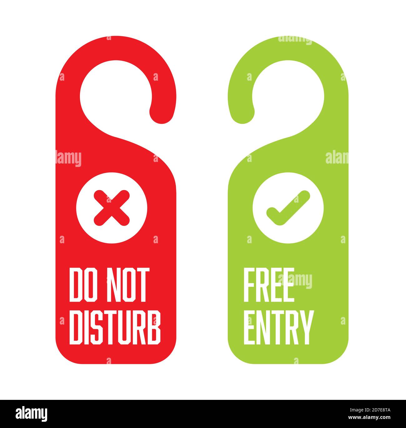 Door tag template - front and back layout - red do not disturb and ...