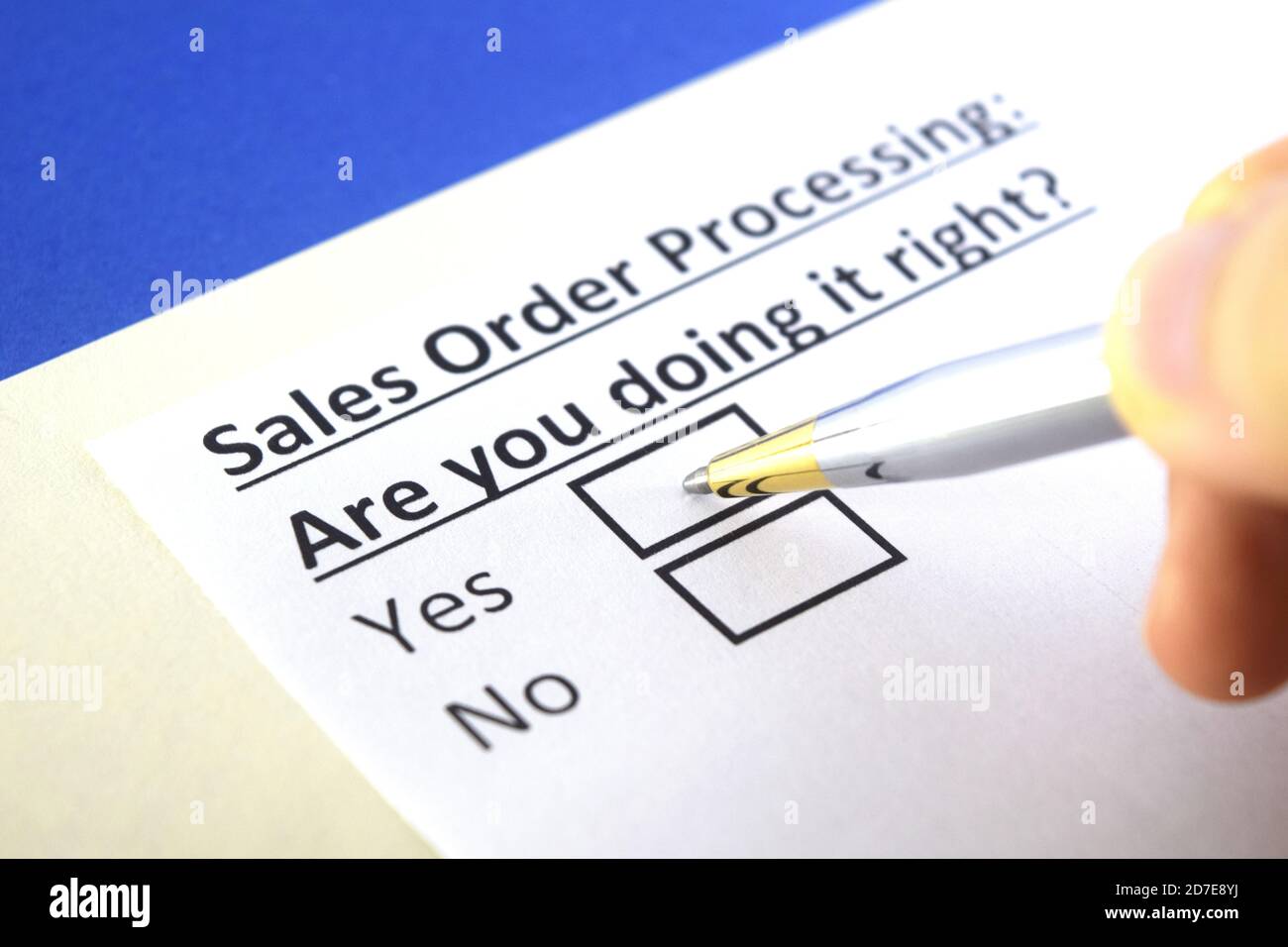 Order processing hi-res stock photography and images - Alamy