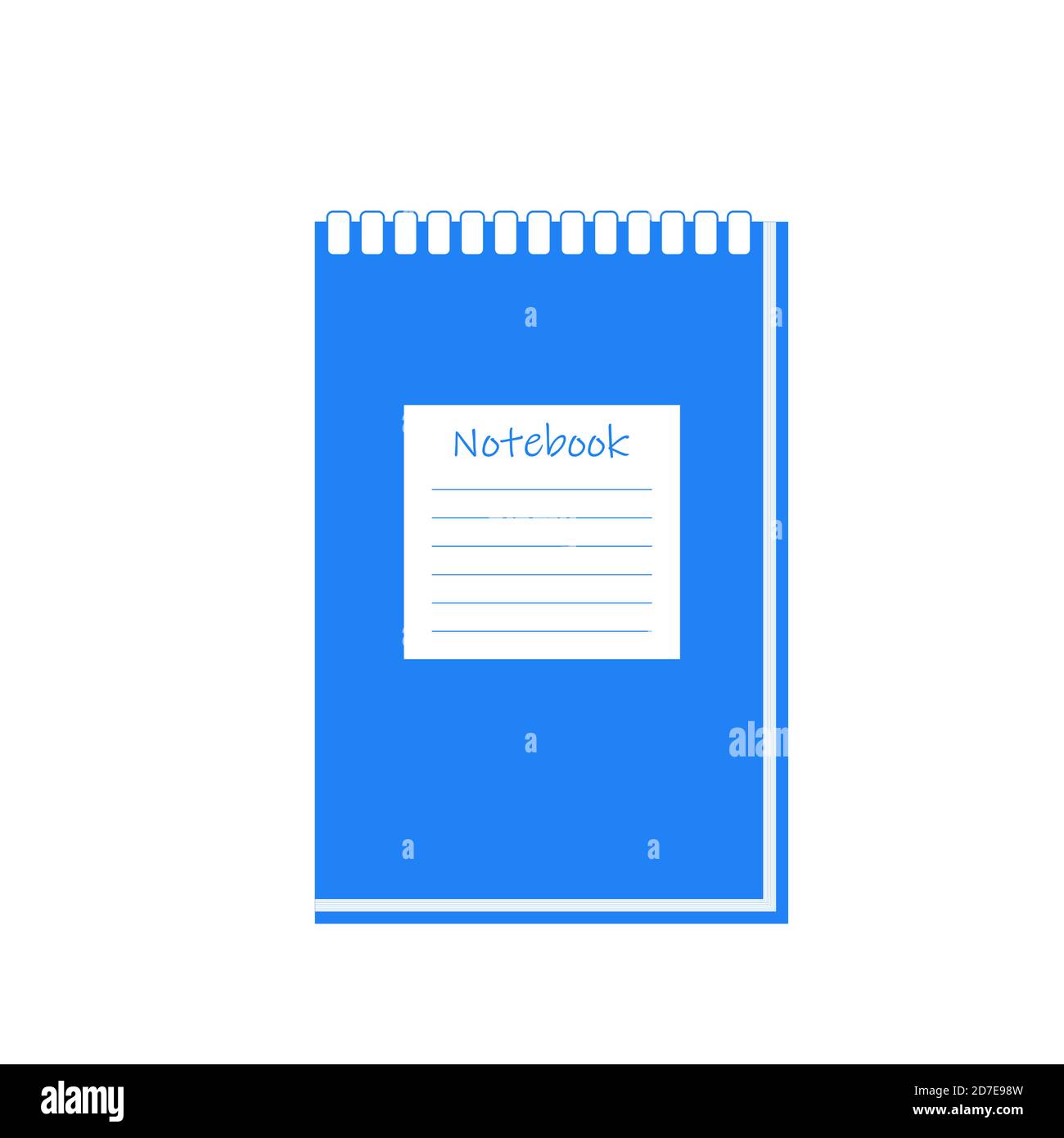 Vector image of a notepad for notes on a white background Stock Vector ...