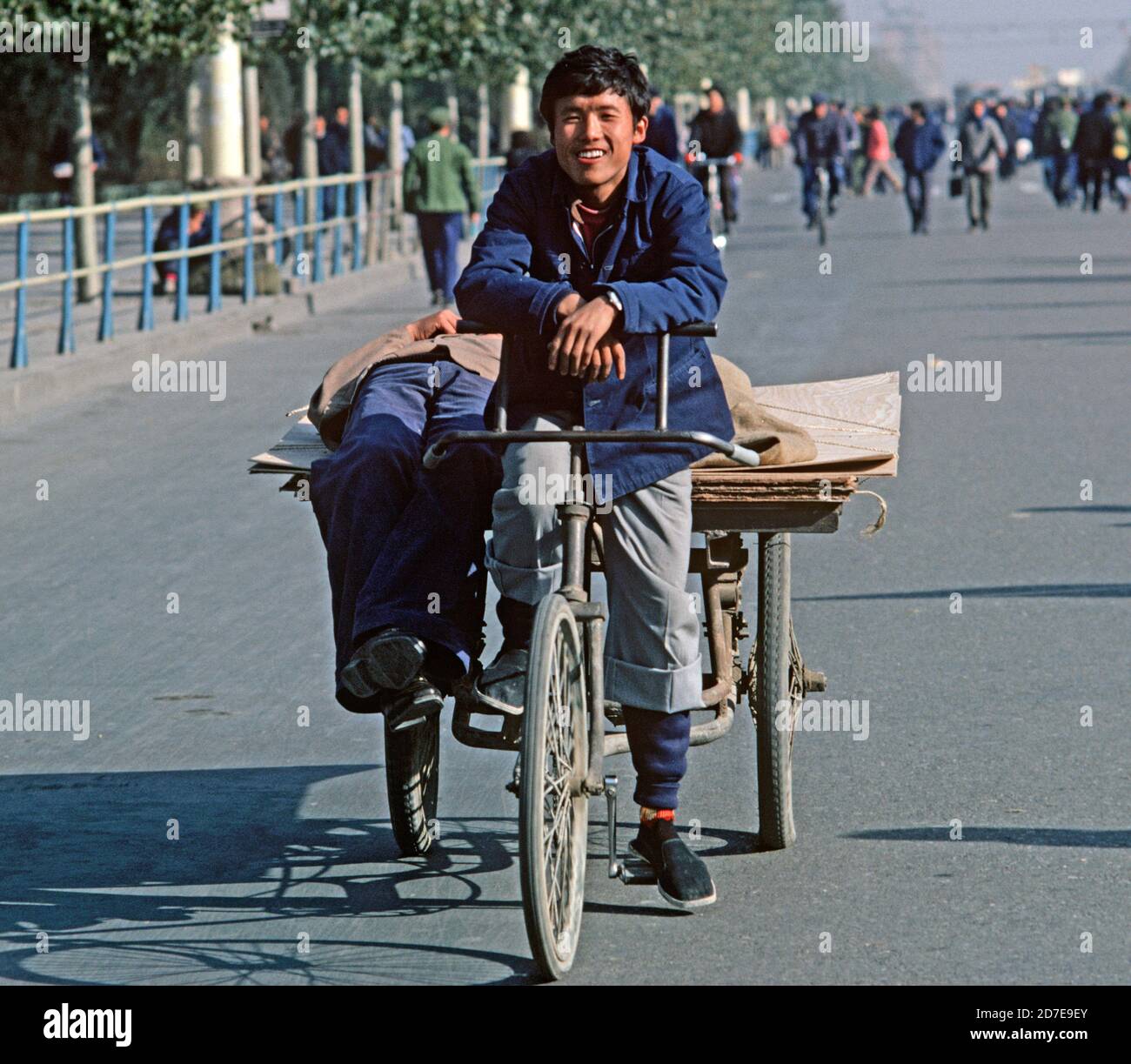 Cycle transport, Beijing, China, 1980s Stock Photo - Alamy