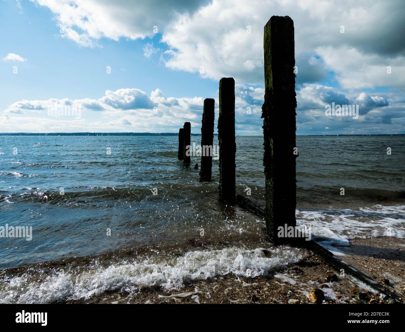 beautiful English beach scene on an Autumn day Stock Photo - Alamy