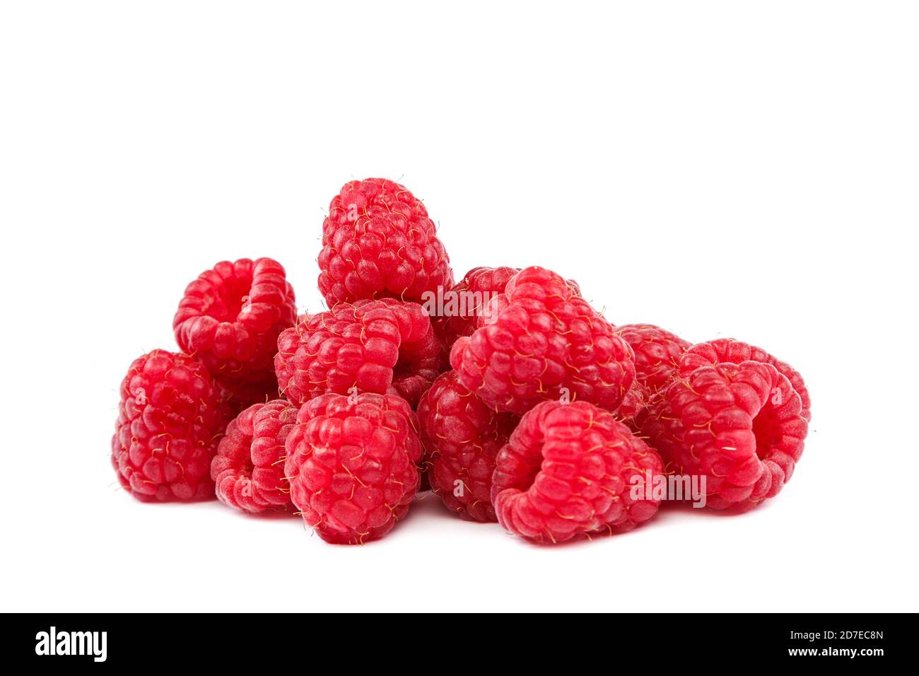 Fruits raspberries isolated on a white background Stock Photo - Alamy