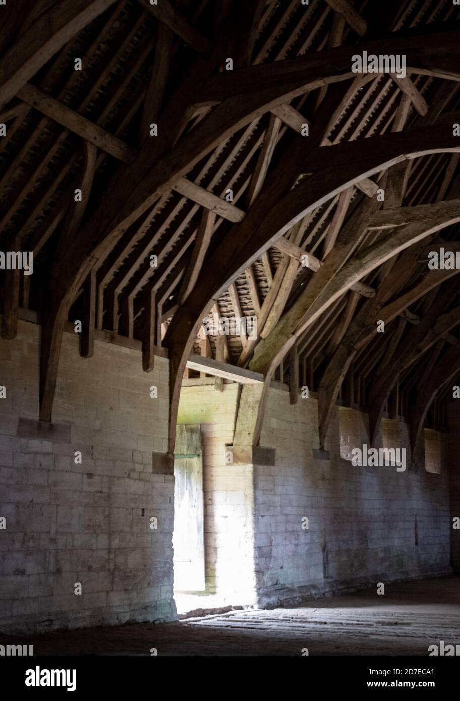 The Tithe Barn on Pound Lane, medieval stone barn in the Barton Grange ...