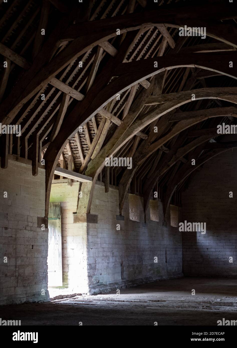 The Tithe Barn on Pound Lane, medieval stone barn in the Barton Grange ...