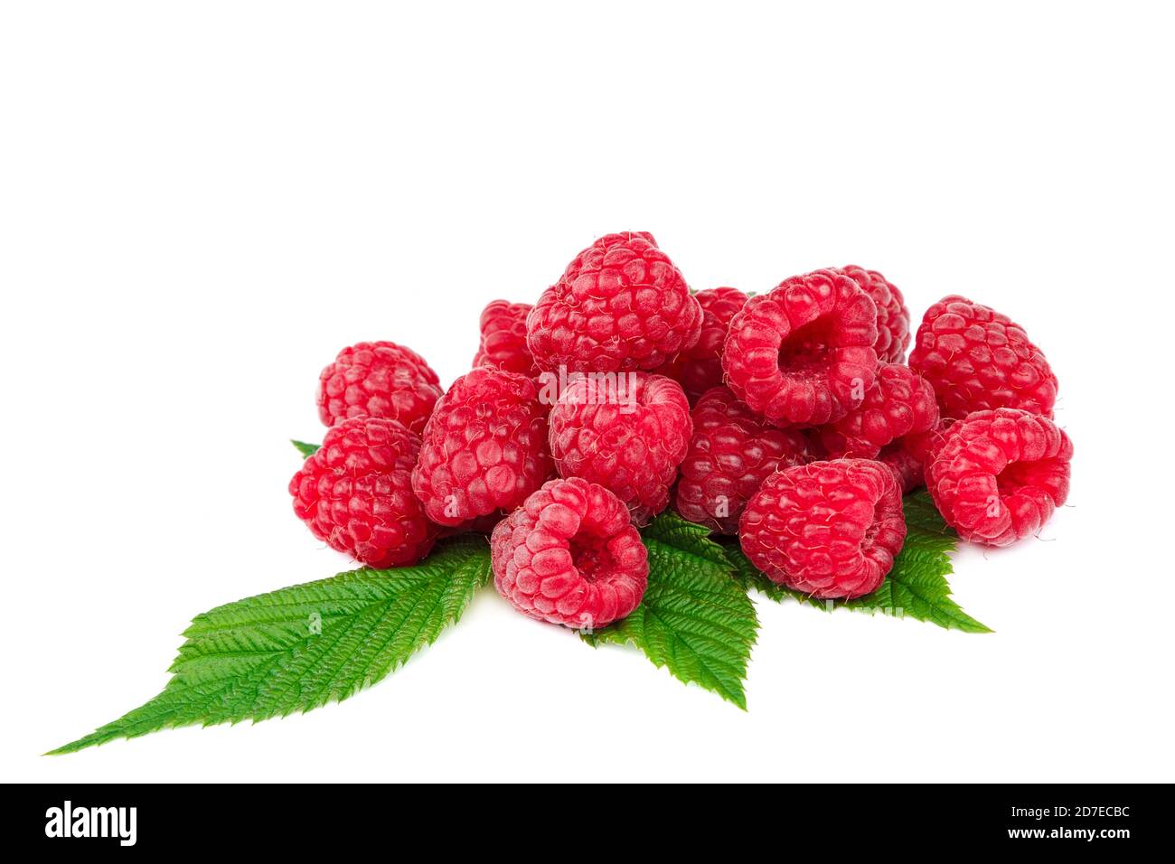 Fruits raspberries isolated on a white background Stock Photo - Alamy