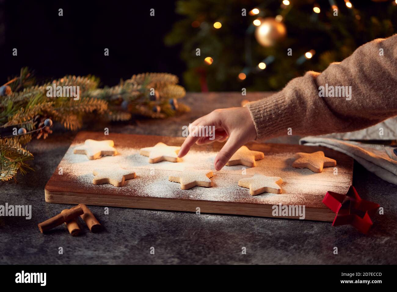 Womans hand reaches freshly hi-res stock photography and images - Alamy