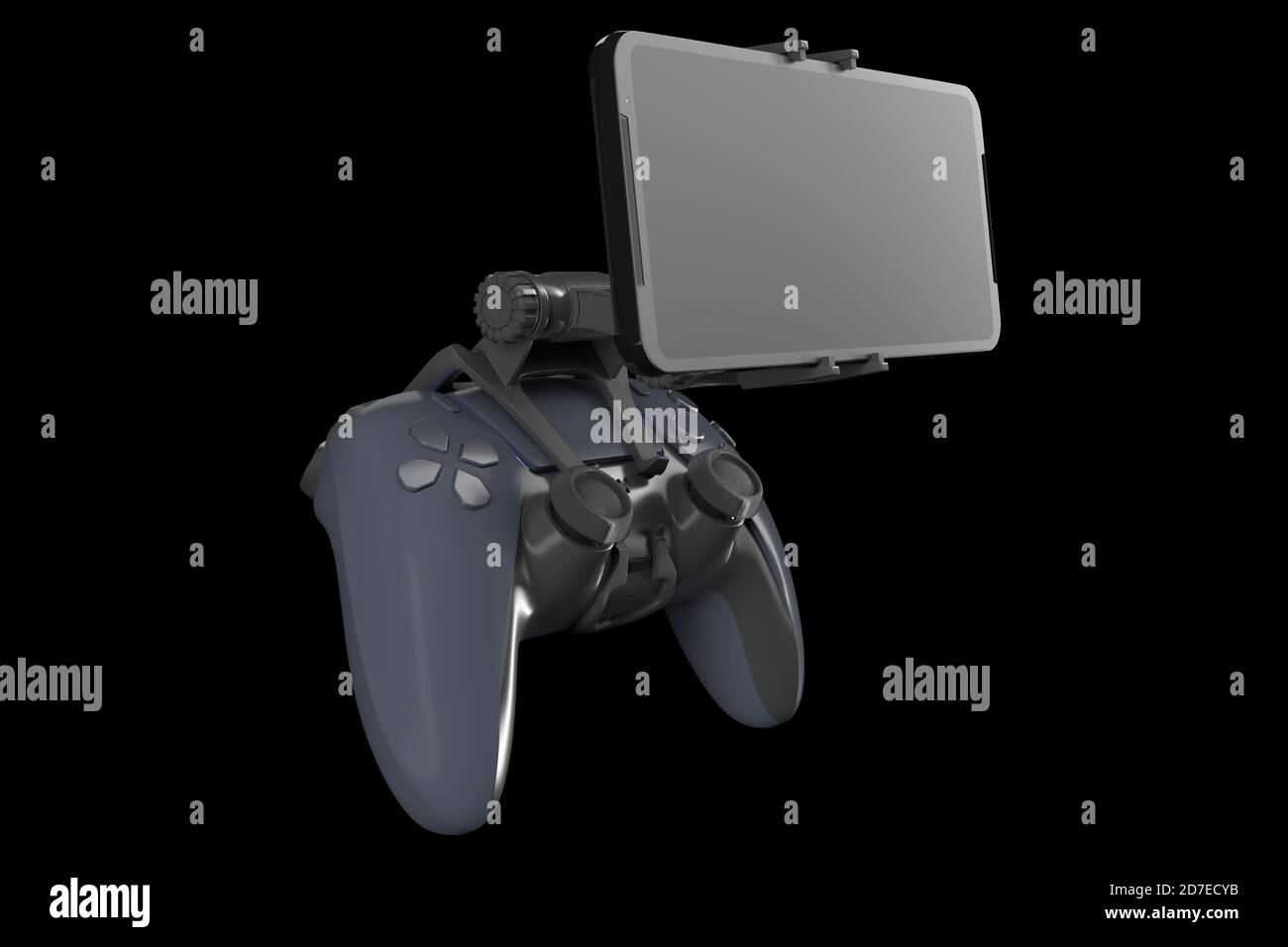 Realistic joystick for playing games on a mobile phone isolated on ...