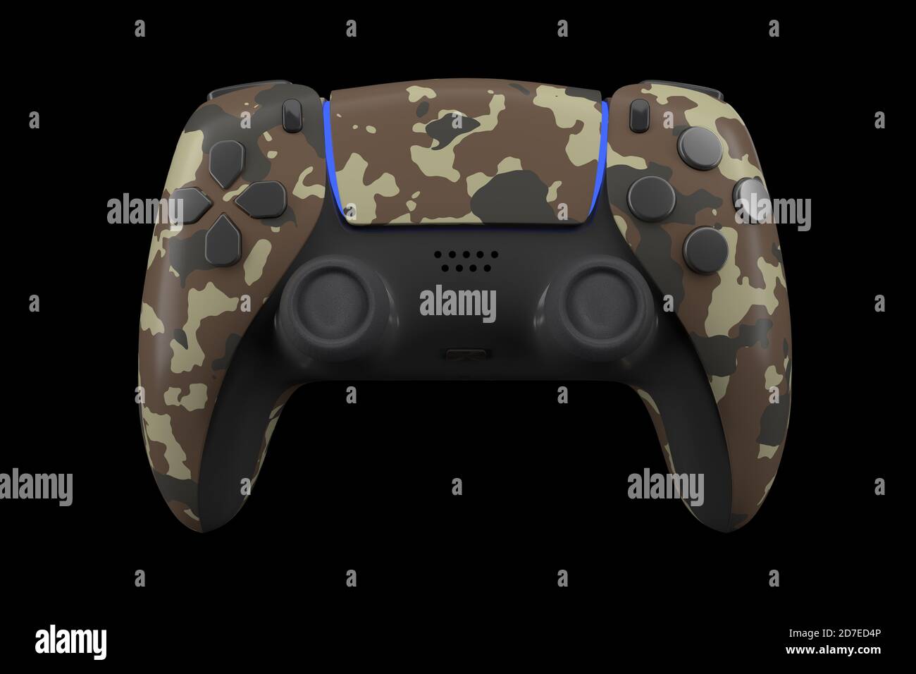 Realistic video game controller isolated on black with clipping path ...
