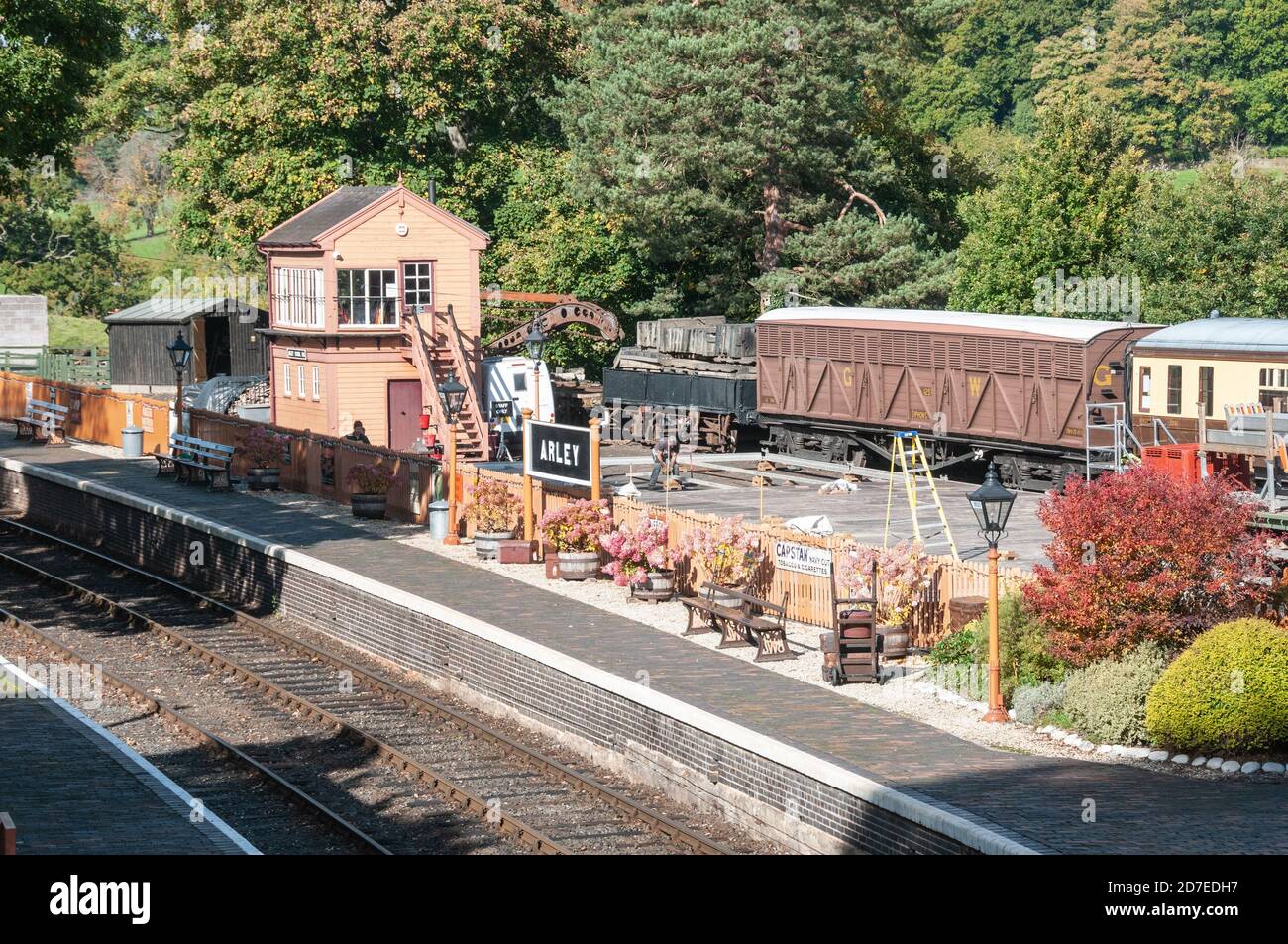 Around the UK - Severn Valley Railway - Arley Station, Worcestershire ...