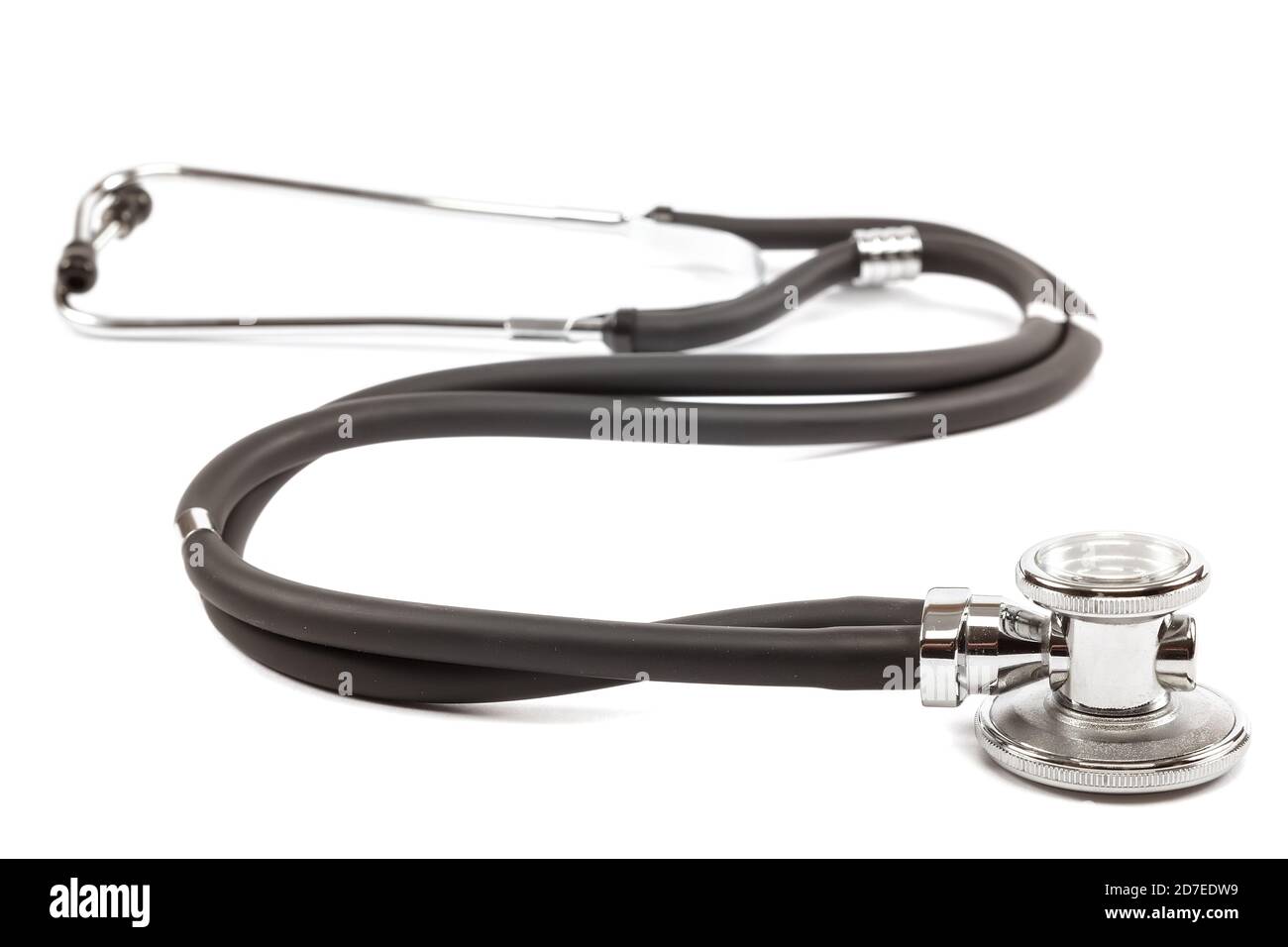 Medical instrument stethoscope isolated on white background Stock Photo ...