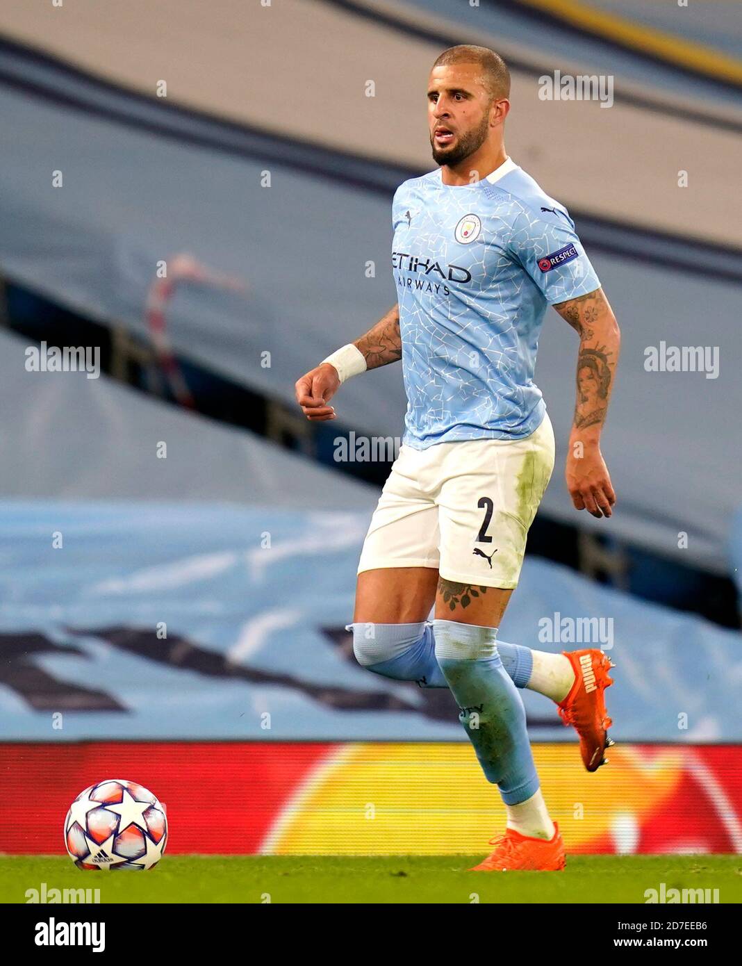 Manchester City's Kyle Walker during the UEFA Champions League Group C ...