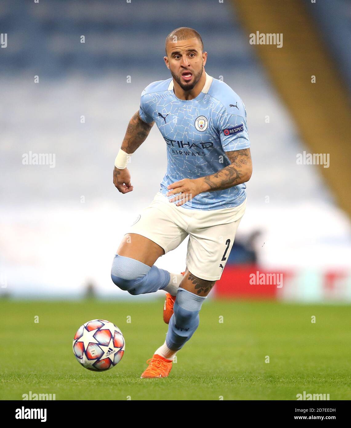 Manchester City's Kyle Walker during the UEFA Champions League Group C ...
