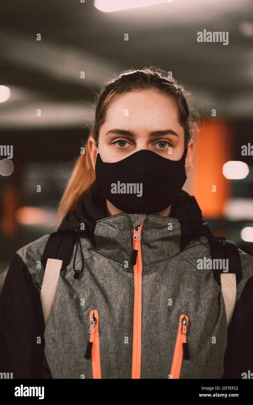 Mask black parking lot hi-res stock photography and images - Alamy