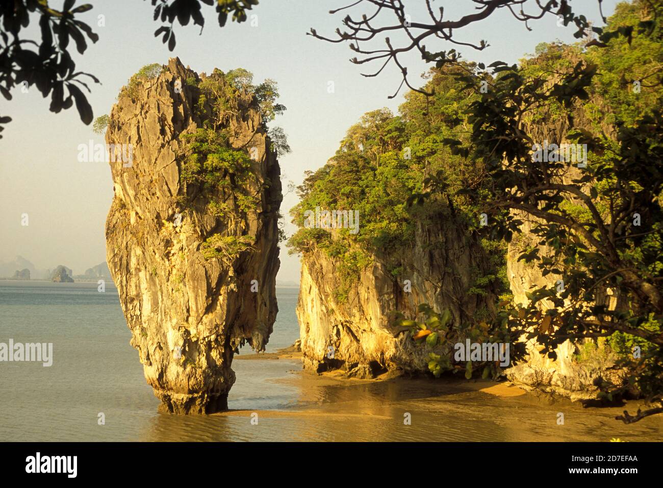 The Sea and Landscape with the James Bond Rock at the Ao Phang Nga ...