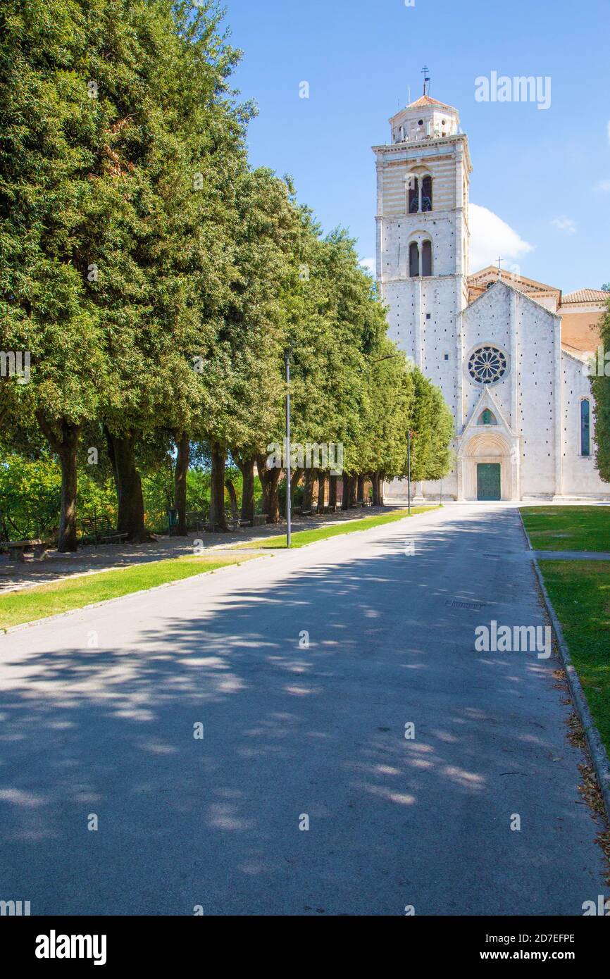 Ancient cathedral of Fermo, Italy Stock Photo - Alamy