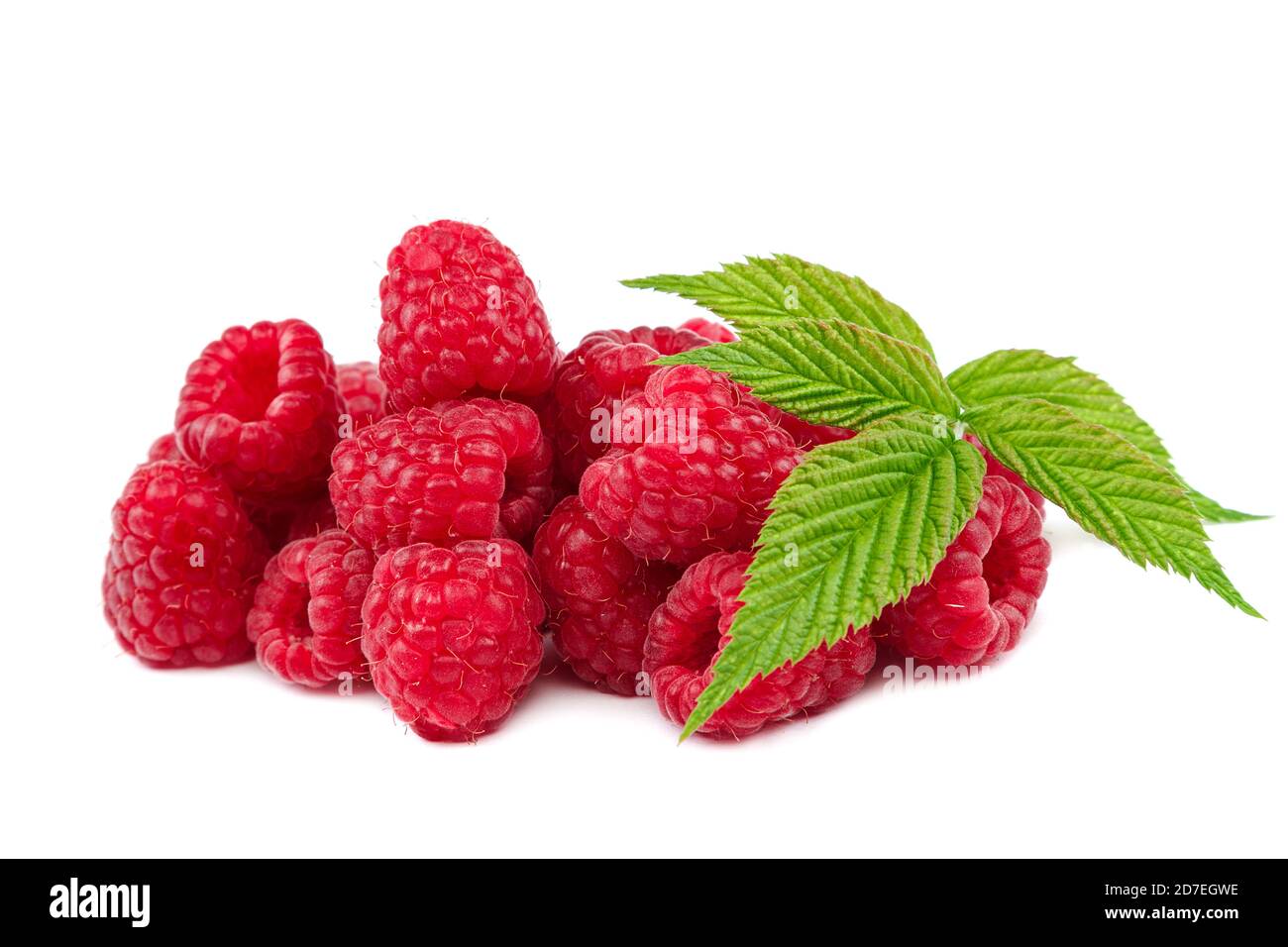 Fruits raspberries isolated on a white background Stock Photo - Alamy